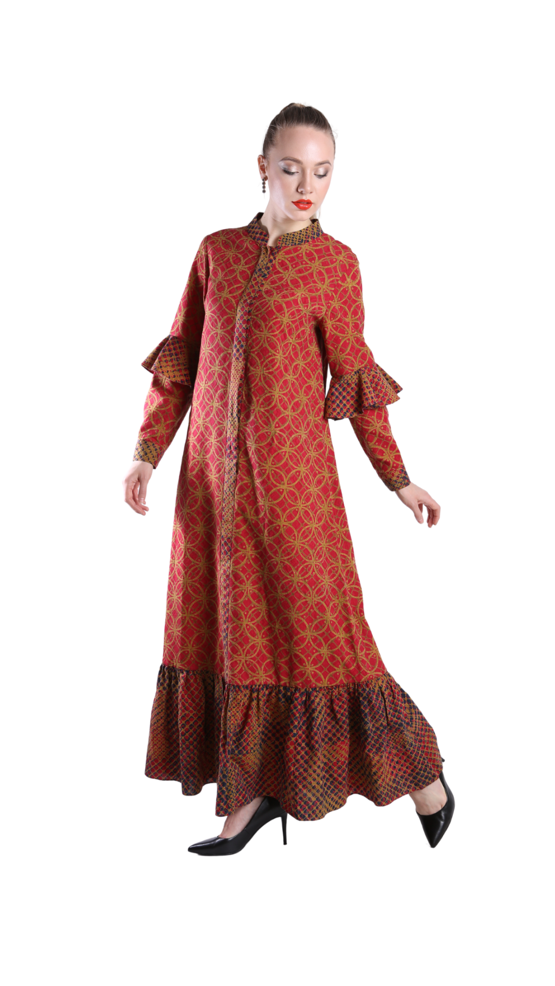 www.Alleiraplaza.com - ALLEIRA BATIK ESHA SC RED DRESS