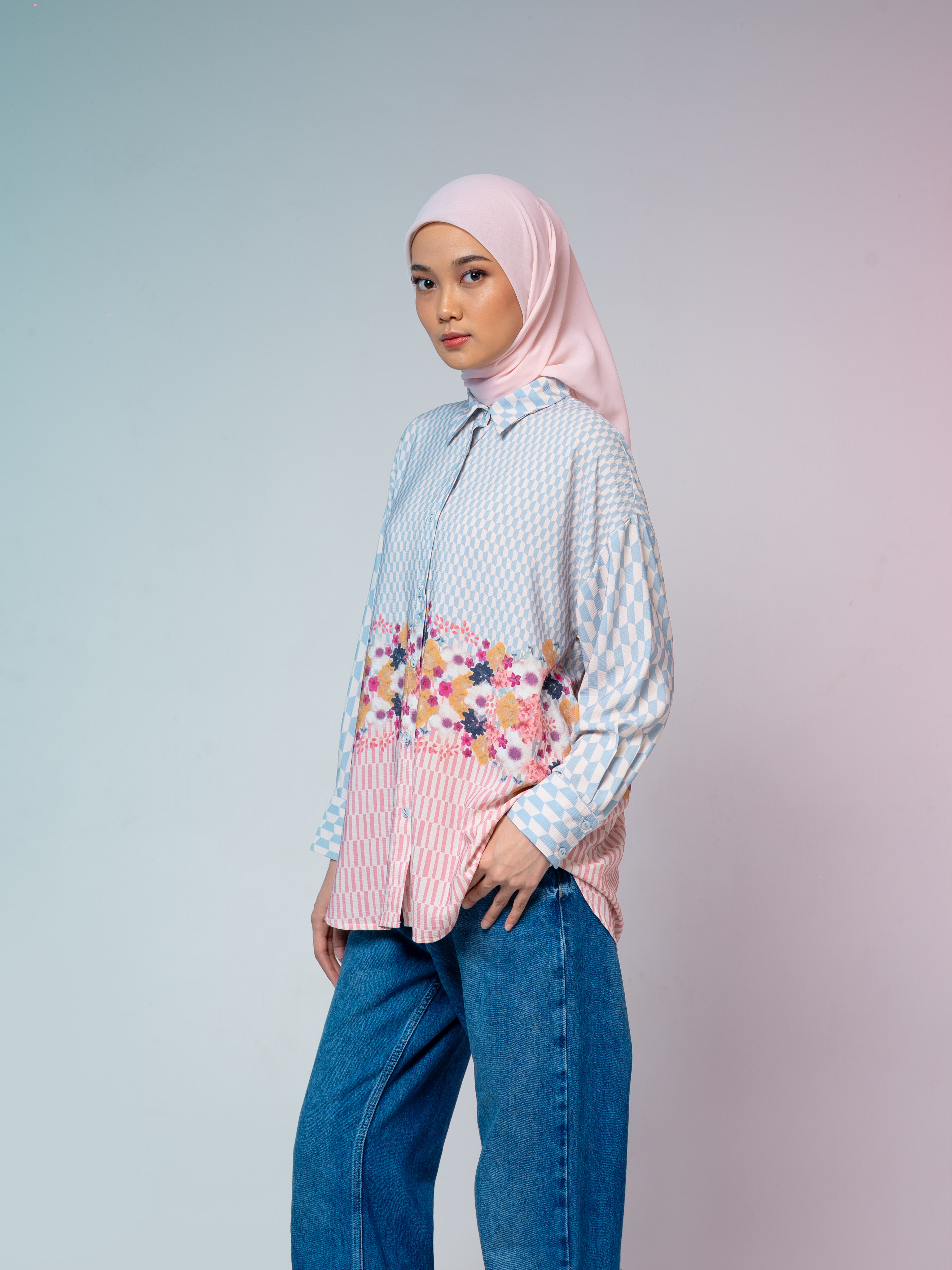 Aleza Official Website - Zeline Shirt Blue