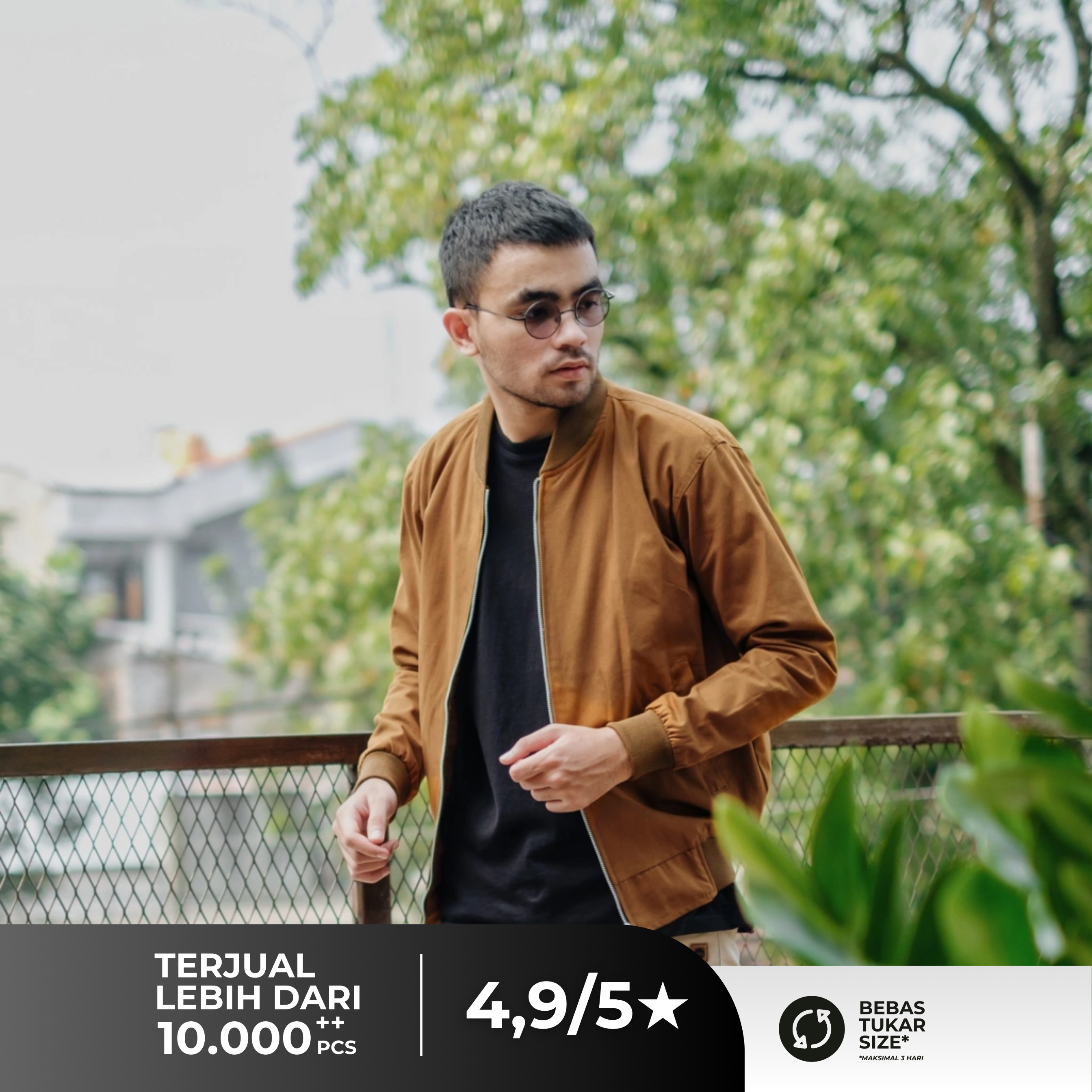 Bapin l Mens Apparel - Jaket Bomber Canvas Pria Deluxe - Jaket Pria Premium