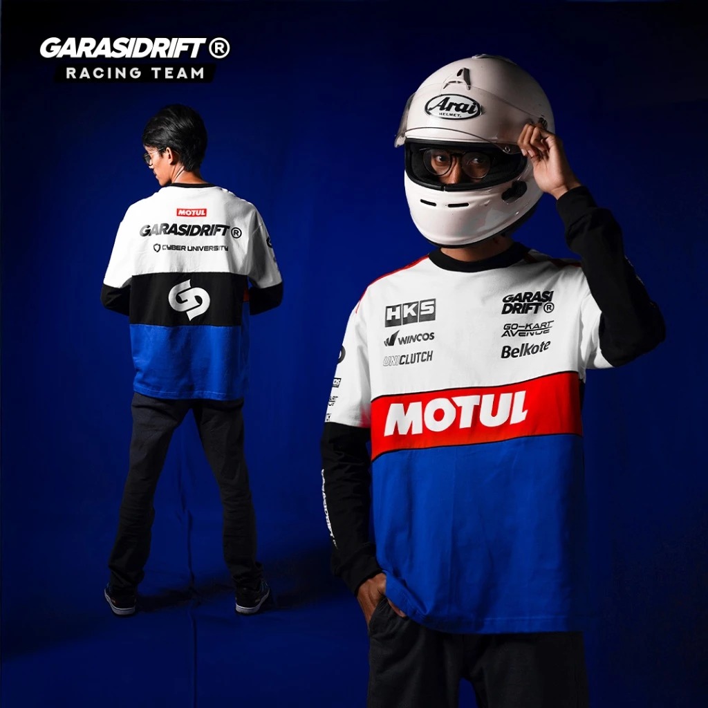 Garasi Drift - Garasi Drift Longsleeve GDRT 2025 Type 2 White