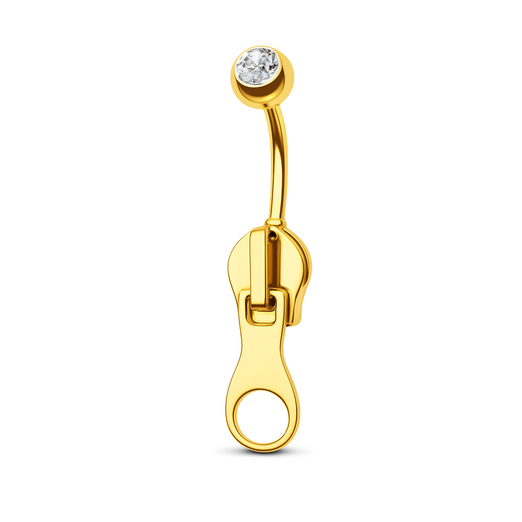 INDONESIA #1 PIERCING SHOP - Zipper Pull Belly - Titanium