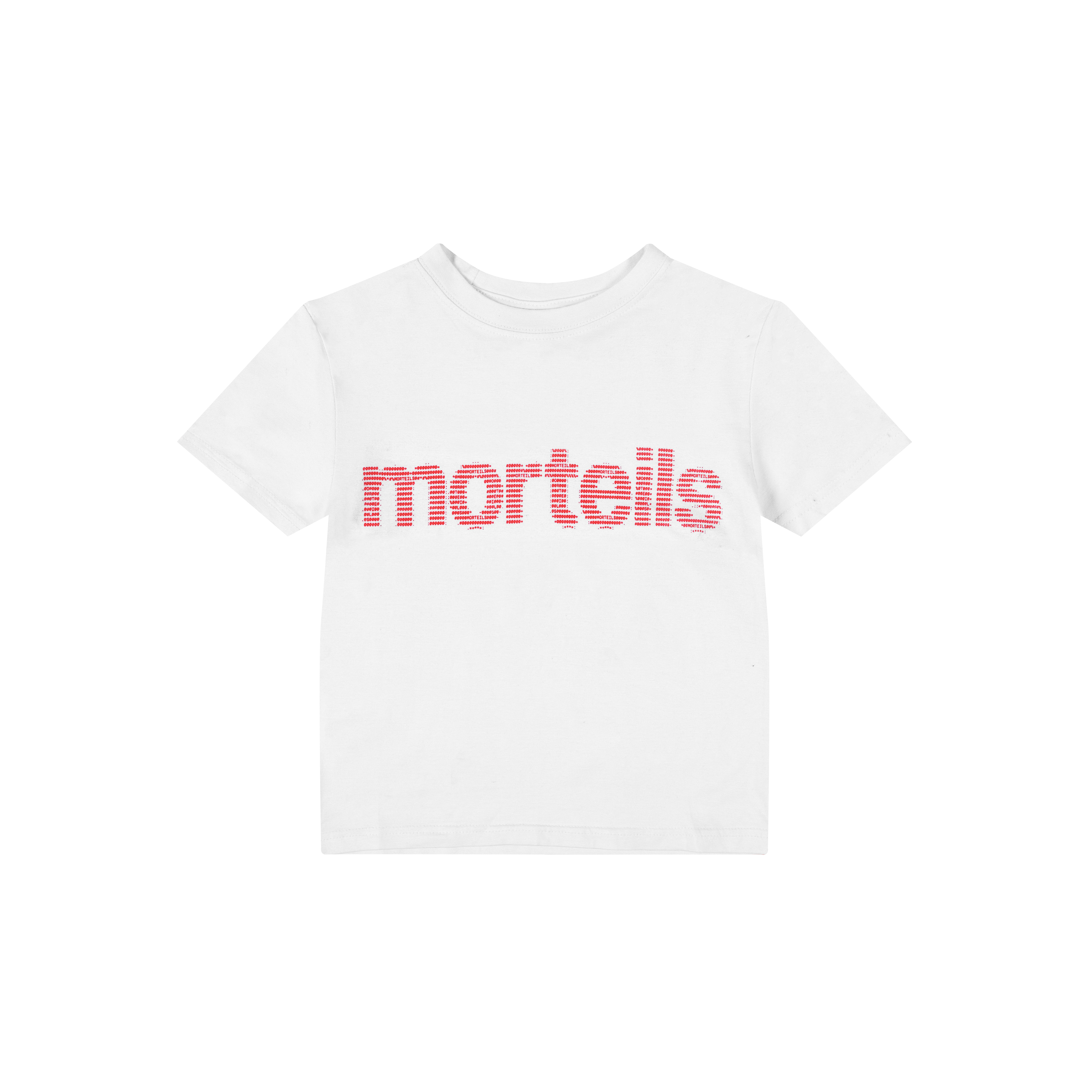 morteils - MORTEILS - BABY TEE - WHITE