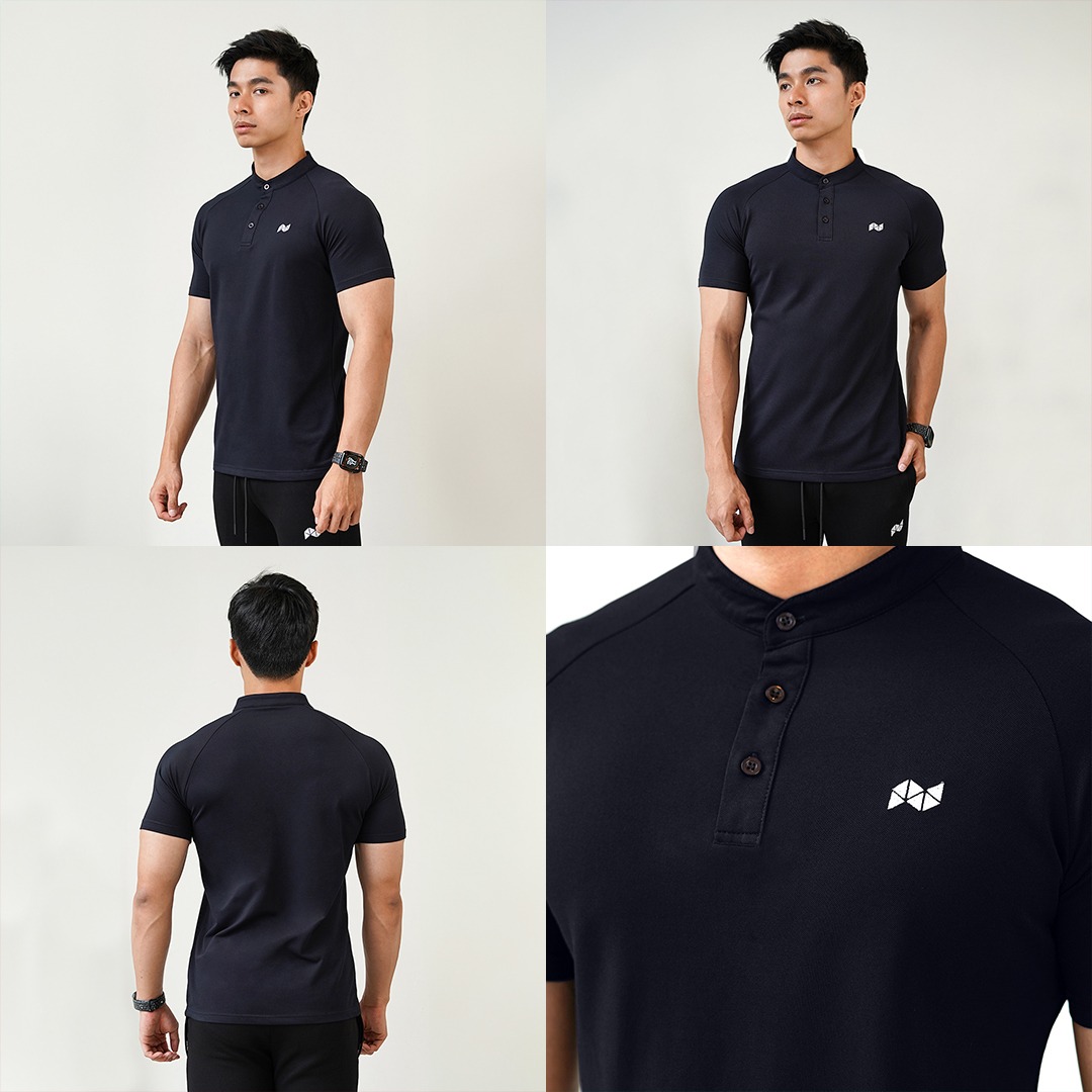 Neveres Sportswear - NEVERES Collarless Polo Shirt