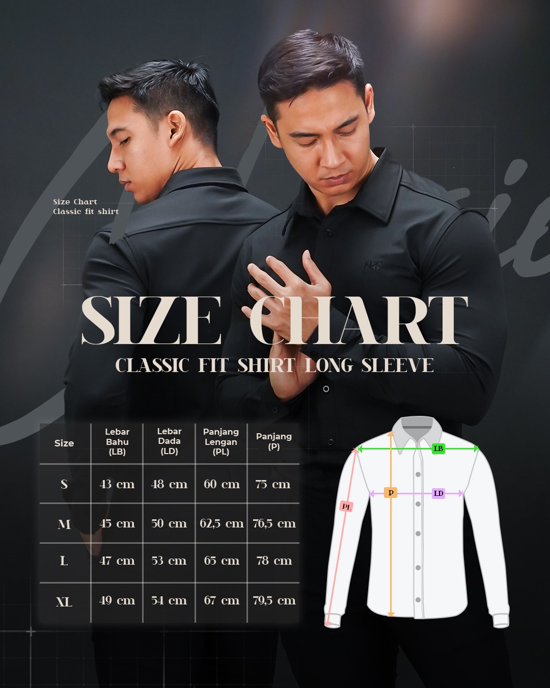 Neveres Sportswear - NEVERES Classic Fit Shirt Long Sleeve