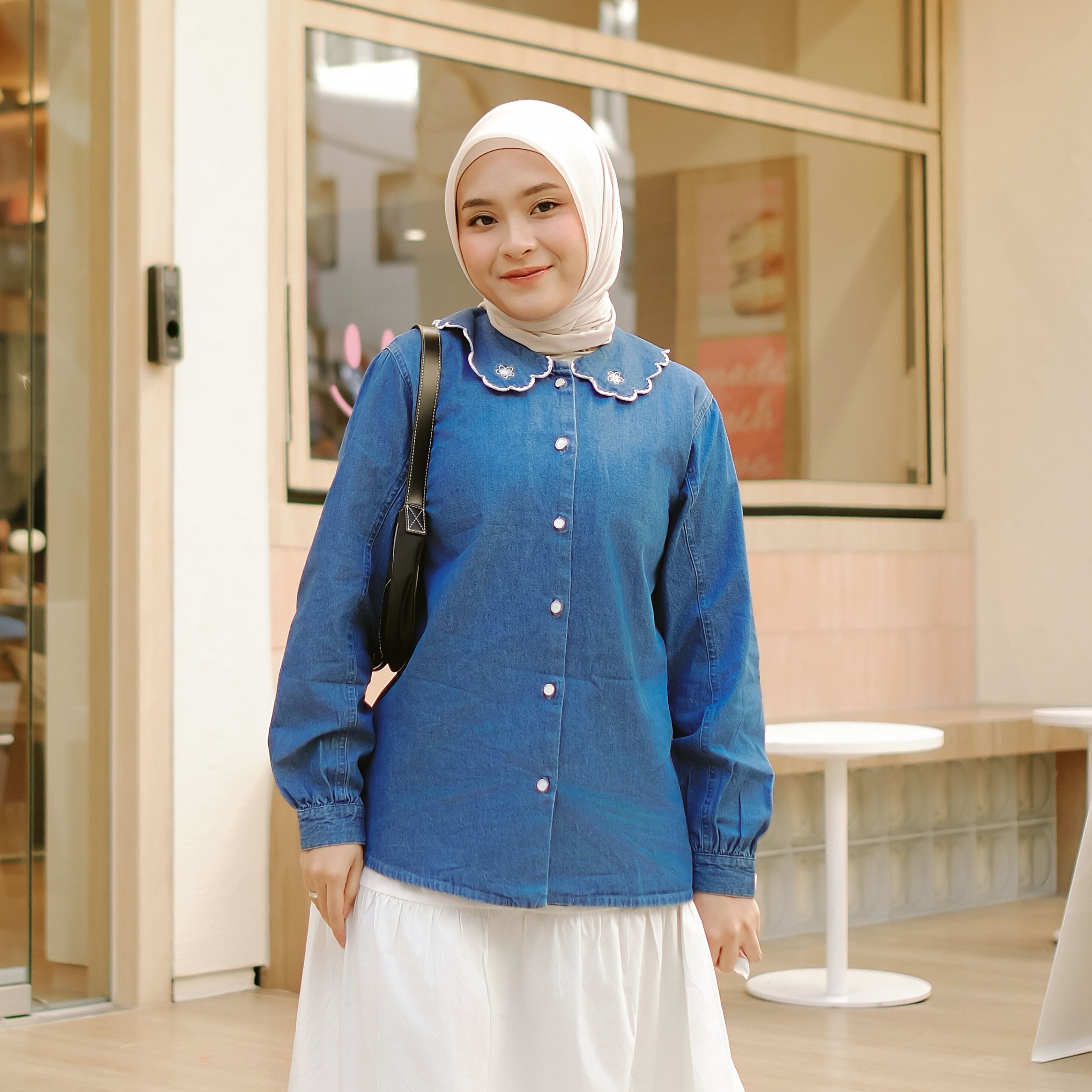 Giyomi - Harin Blouse Dark Blue