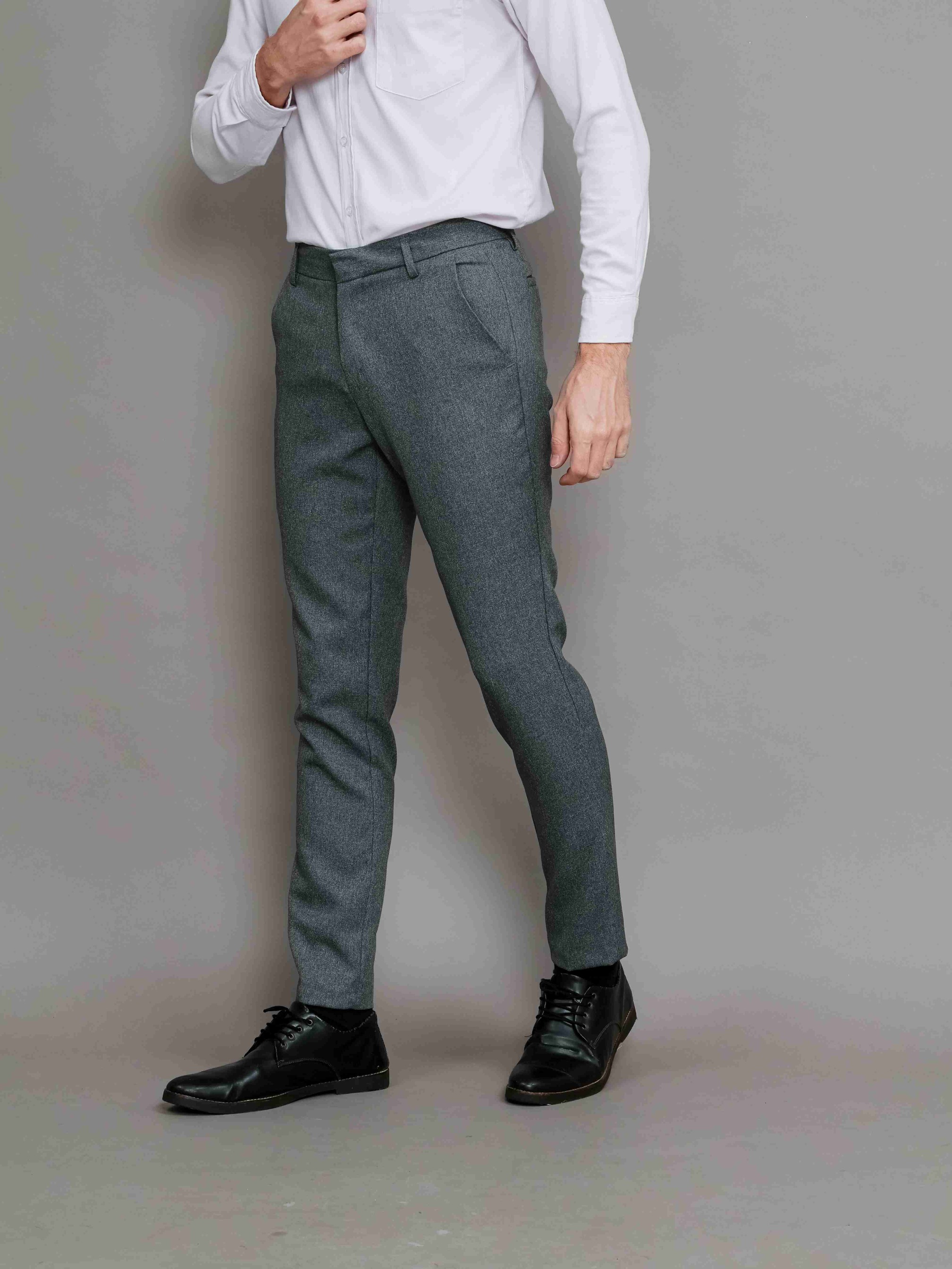 Zuiter.id - Light Grey Basic Pants