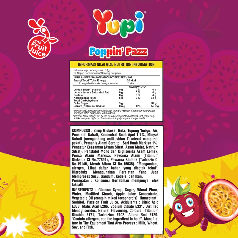 Yupi - Yupi Poppin Pazz Display Box