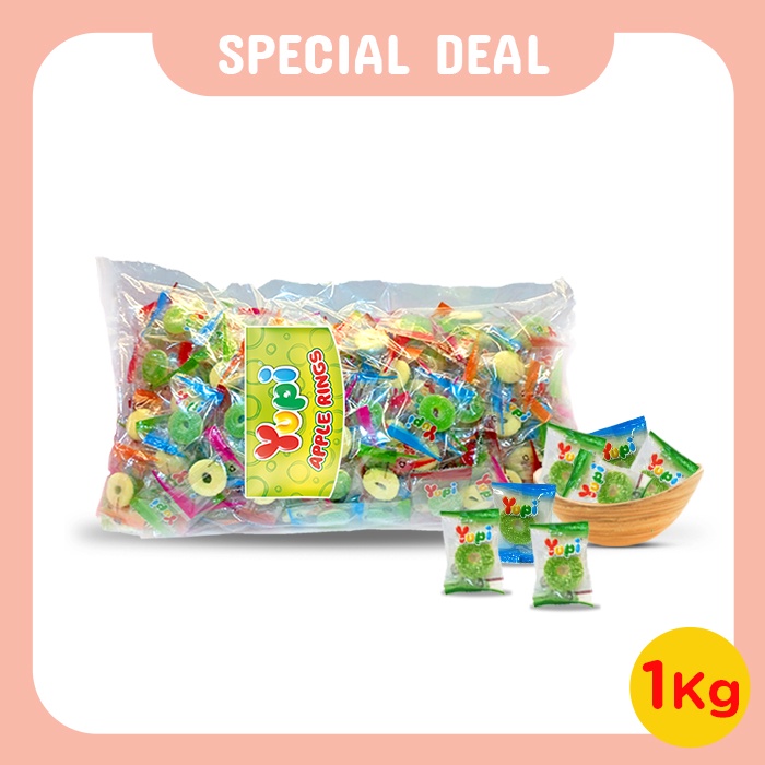 Yupi - Yupi Apple Ring IWP 1000 Gram