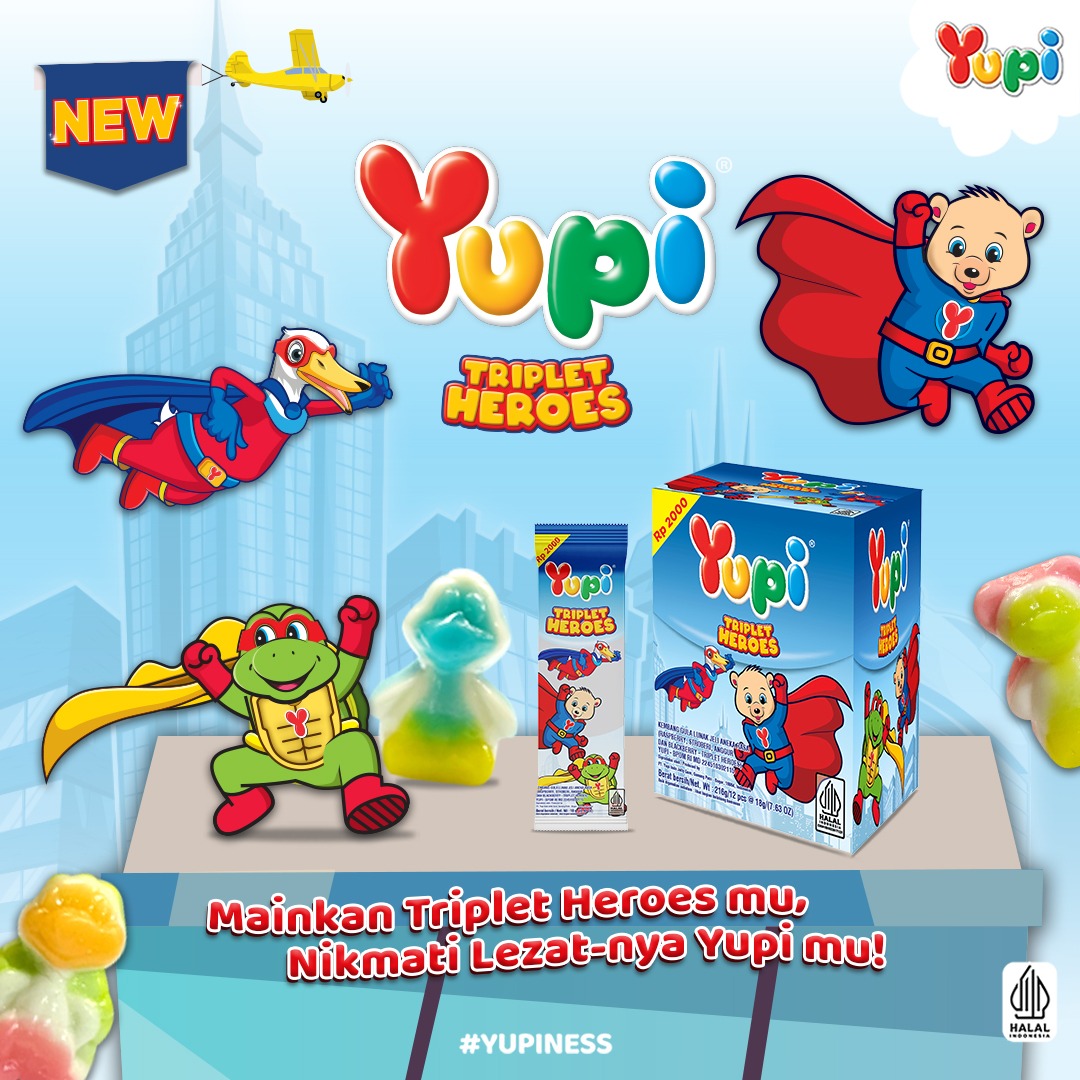 Yupi - Yupi Triplet Heroes Carton