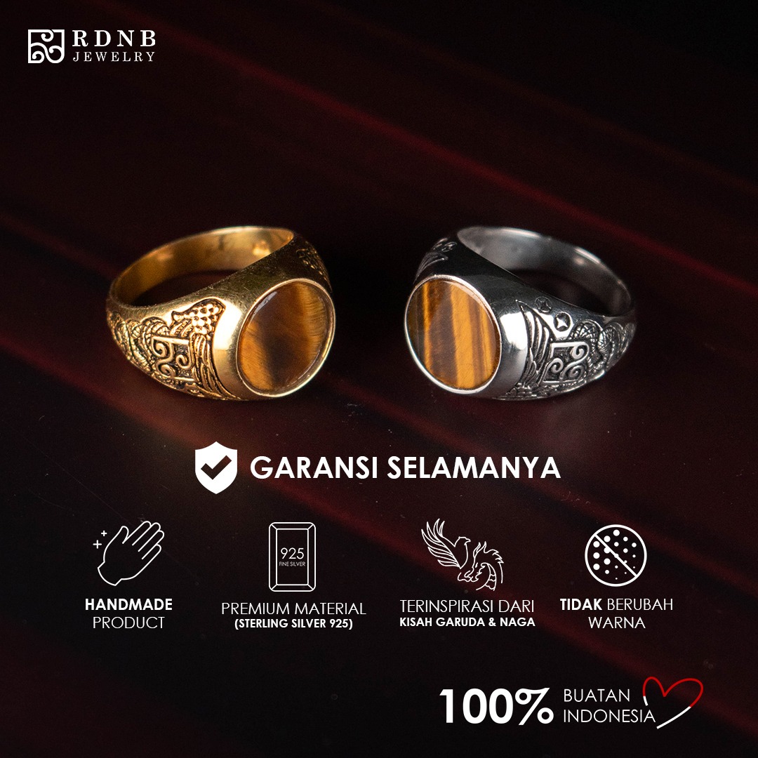 "Fashionable Through Spiritualism" - Garuda Naga Tiger Eye Ring