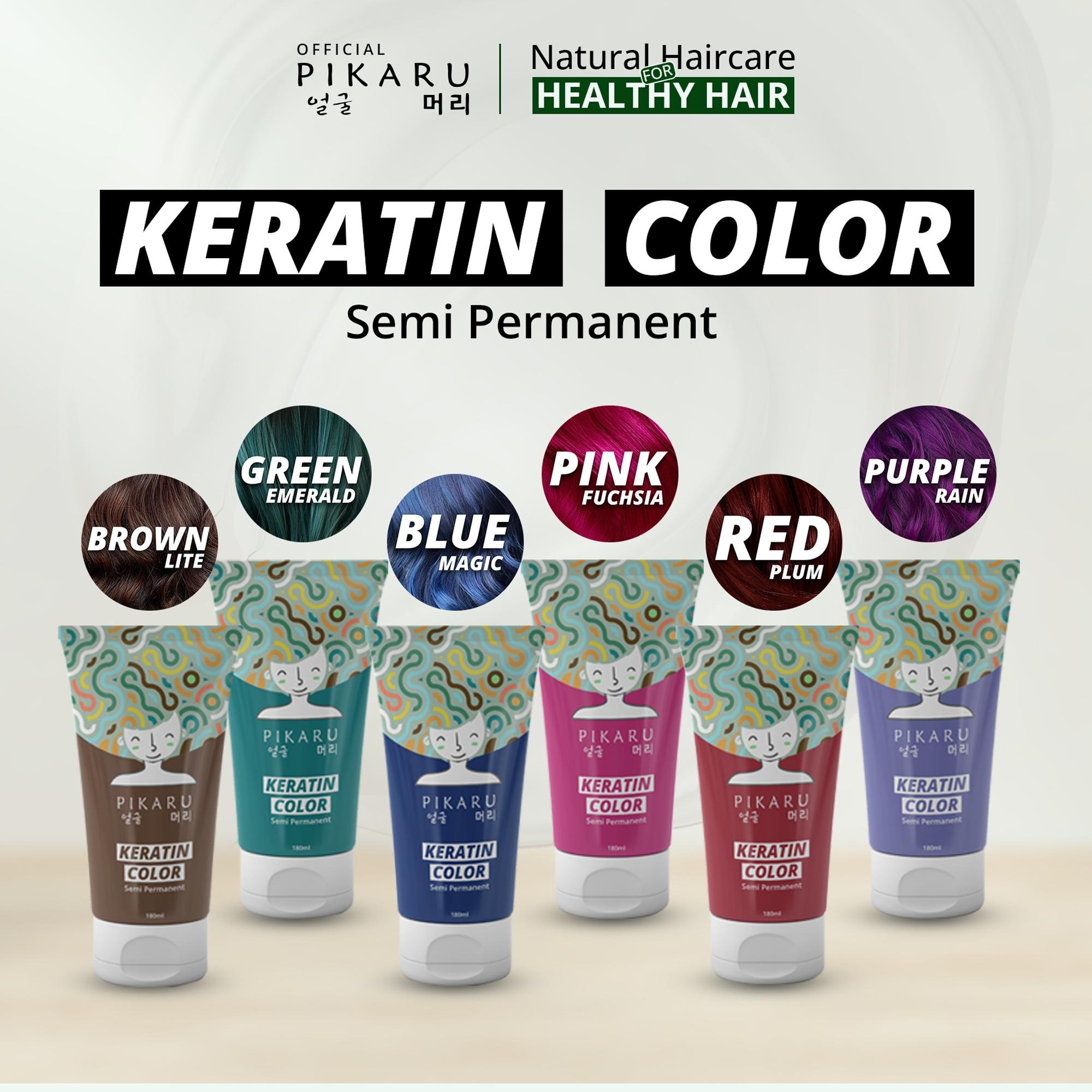 Keratin Therapy At Home - Pikaru Keratin Color - Pewarna rambut