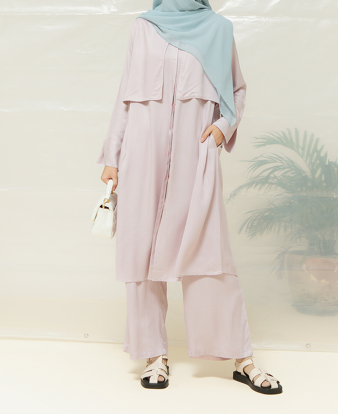 Koleksi Fashion Muslimah Modest dan Elegan - Disty set