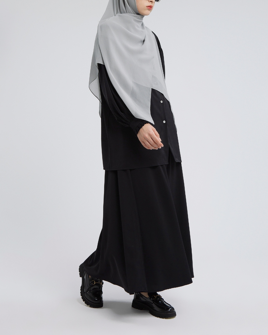 Koleksi Fashion Muslimah Modest dan Elegan - Haadiya set(Black,Navy)