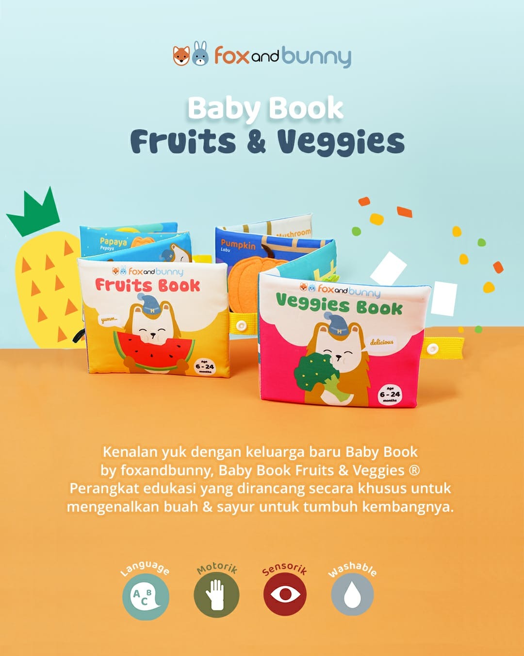 foxandbunny | Mainan Aktivitas Anak - Gizi Frenzy - Baby Book ...