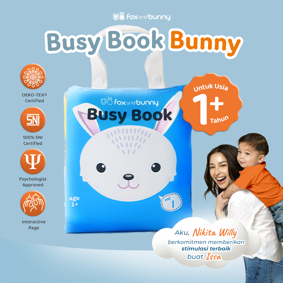 foxandbunny | Mainan Aktivitas Anak - Busy Book Vol. 1- Bunny