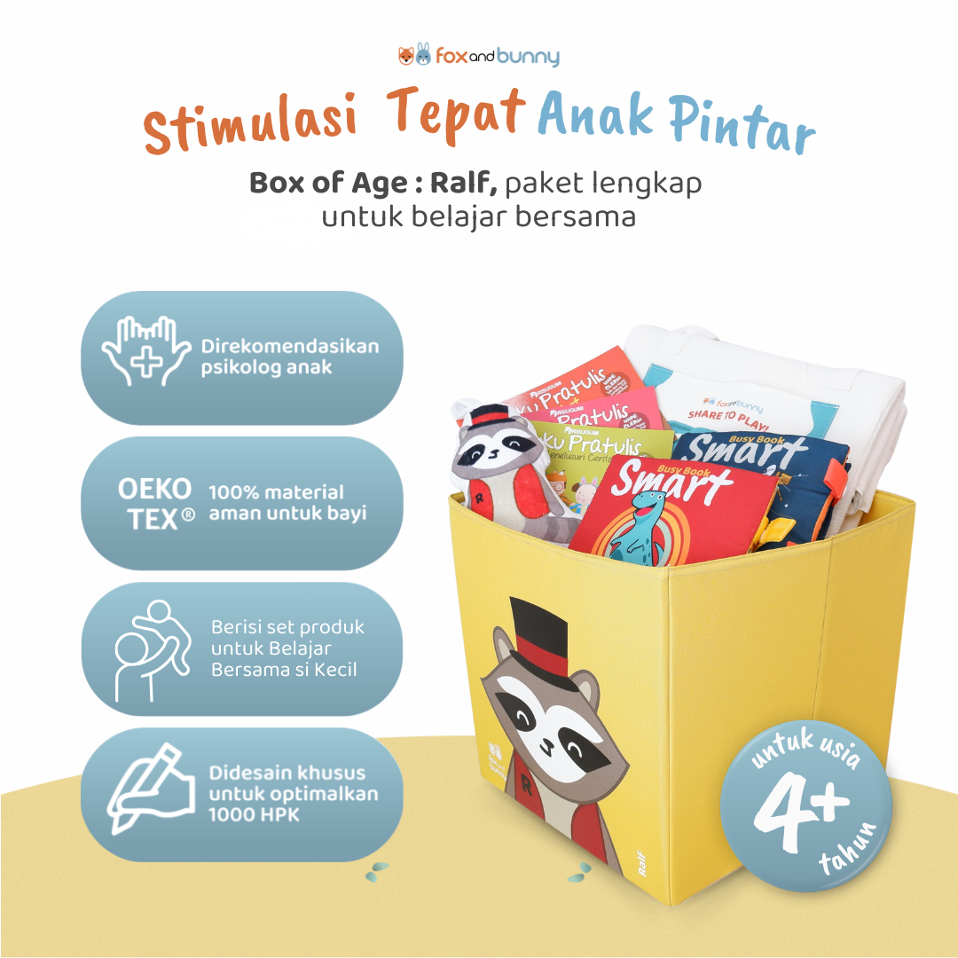 foxandbunny | Mainan Aktivitas Anak - Box of Age Ralf Series - Usia 4+ Tahun