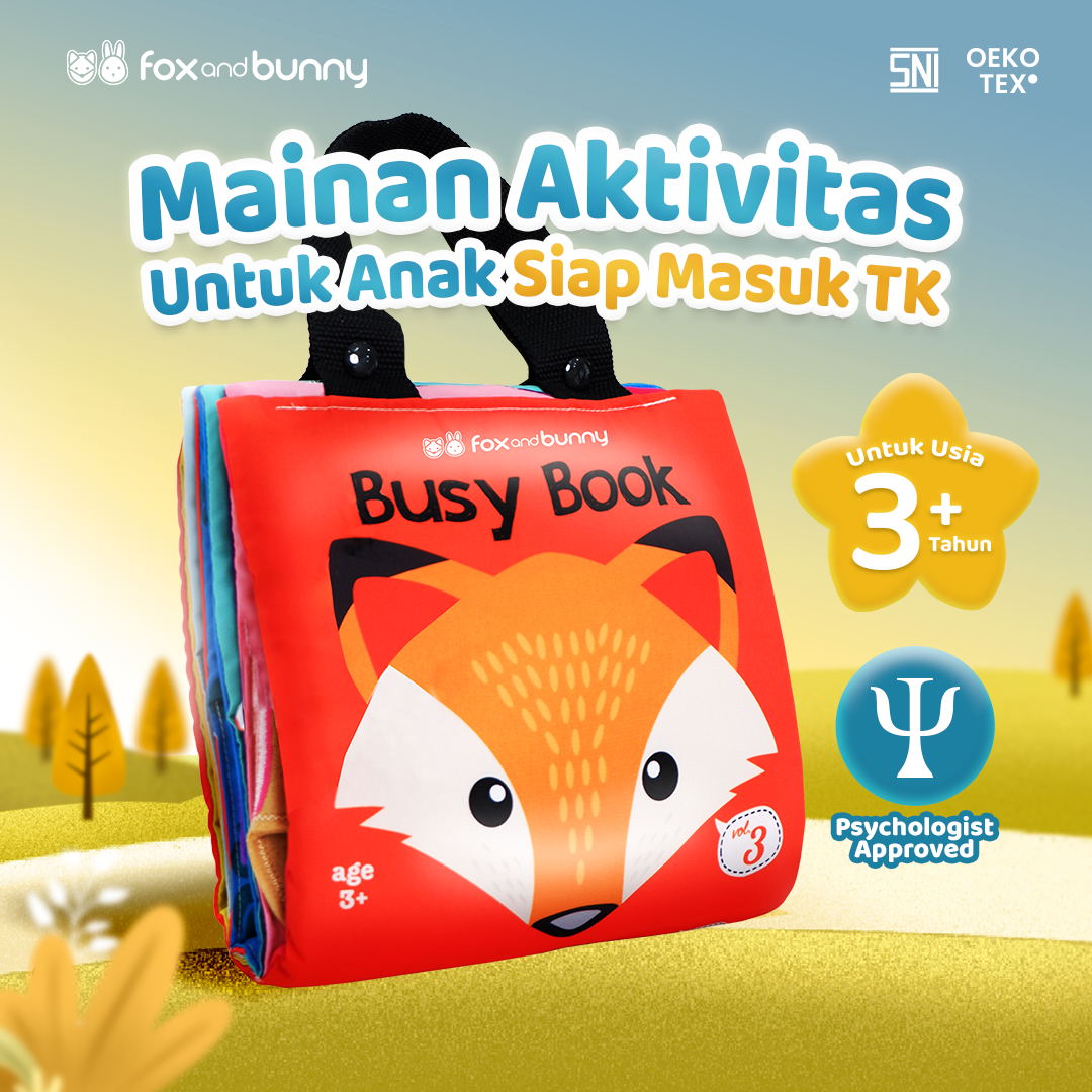 Busy Book Vol.3 - Fox - foxandbunny | Mainan Aktivitas Anak