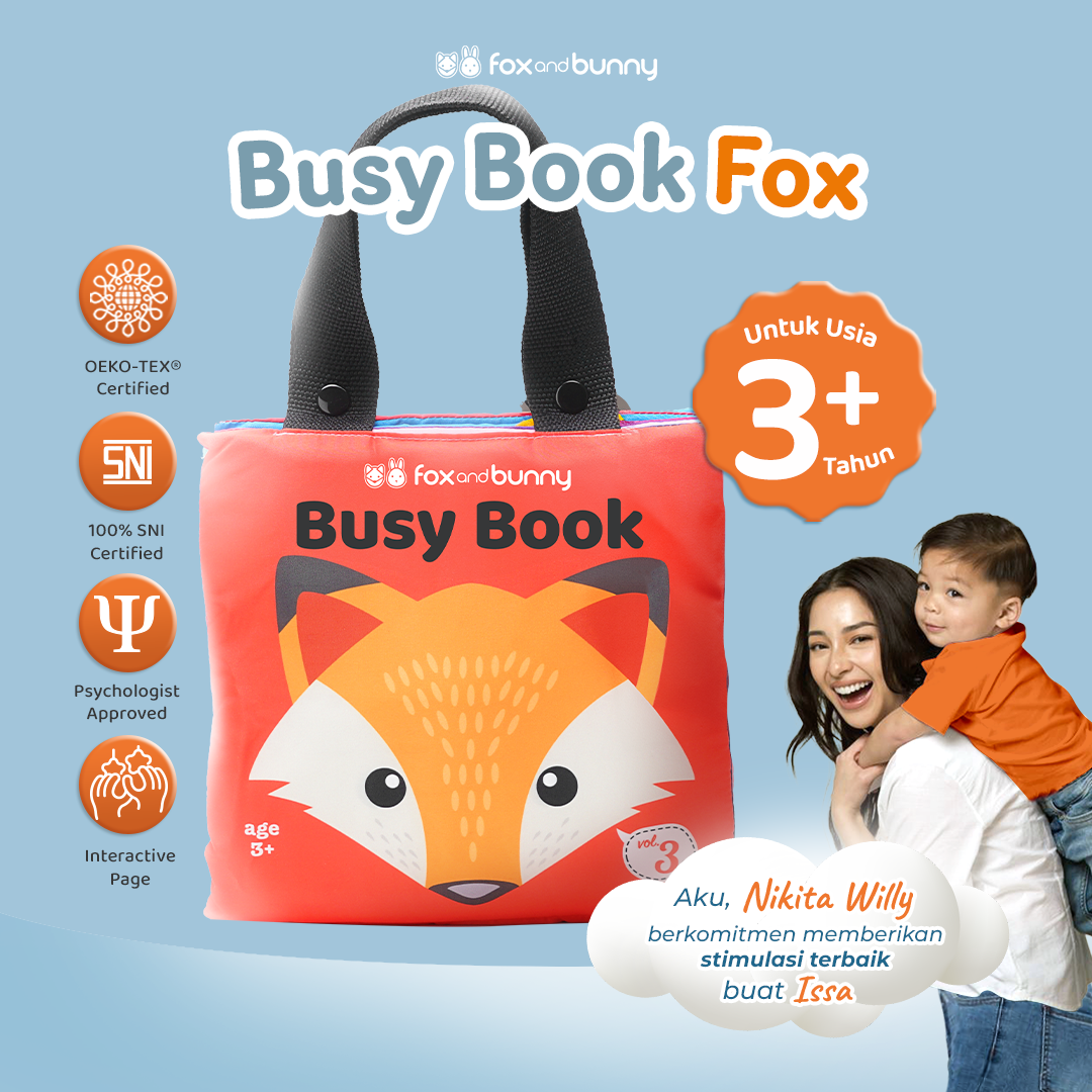 foxandbunny | Mainan Aktivitas Anak - Busy Book Vol.3 - Fox