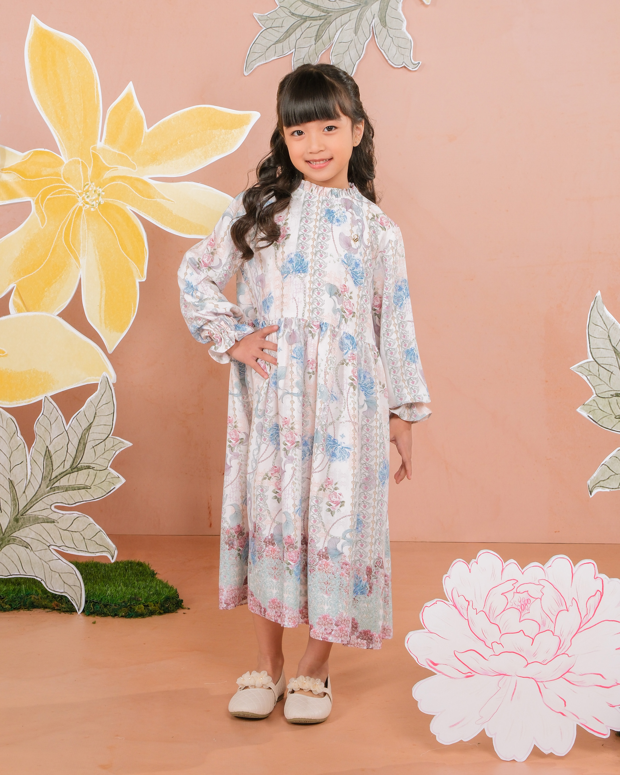 Muda Official - MINARA DRESS ANAK - BLUE