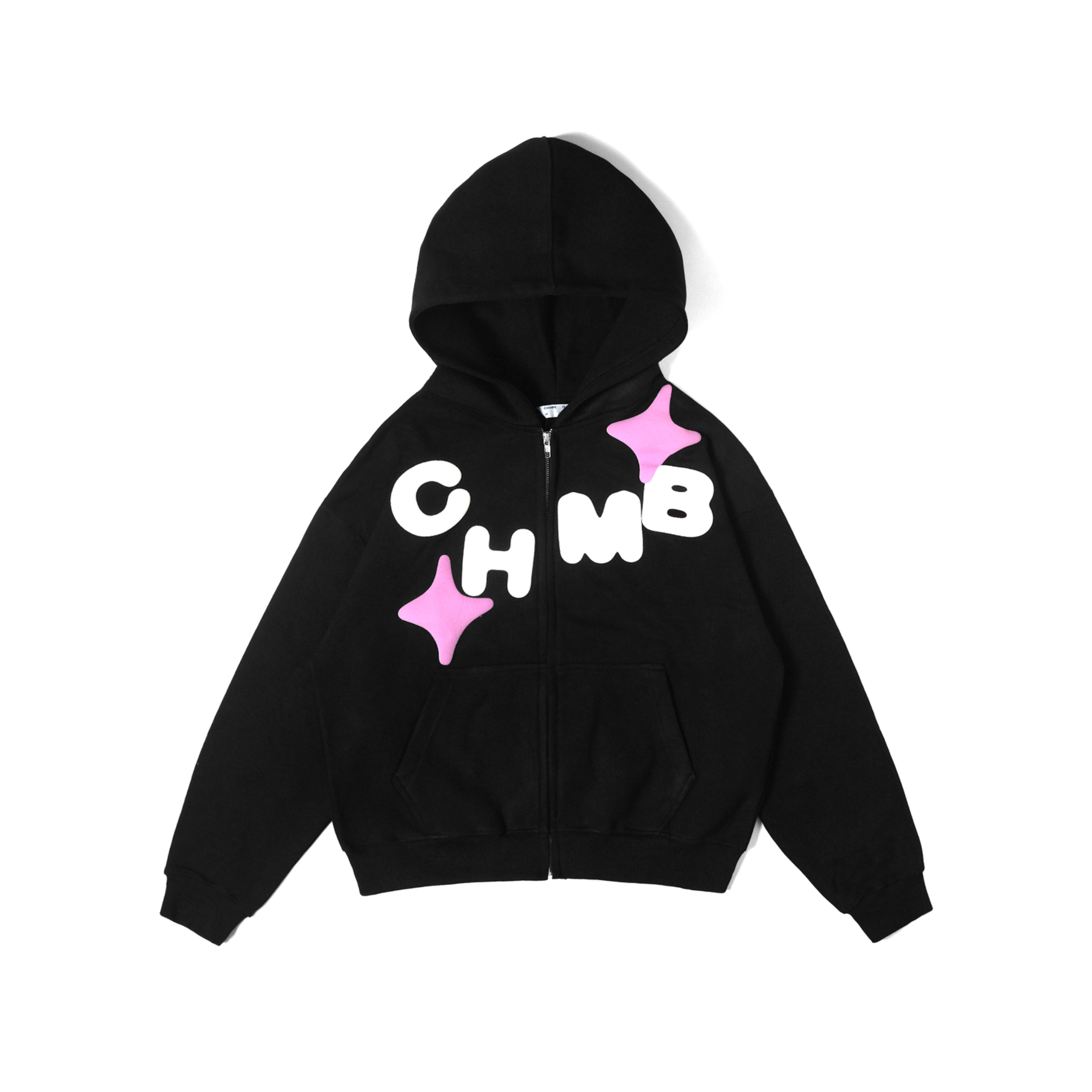 chambre de la vain - Boxy Zip Hoodie Chambredelavain - CHMB Black