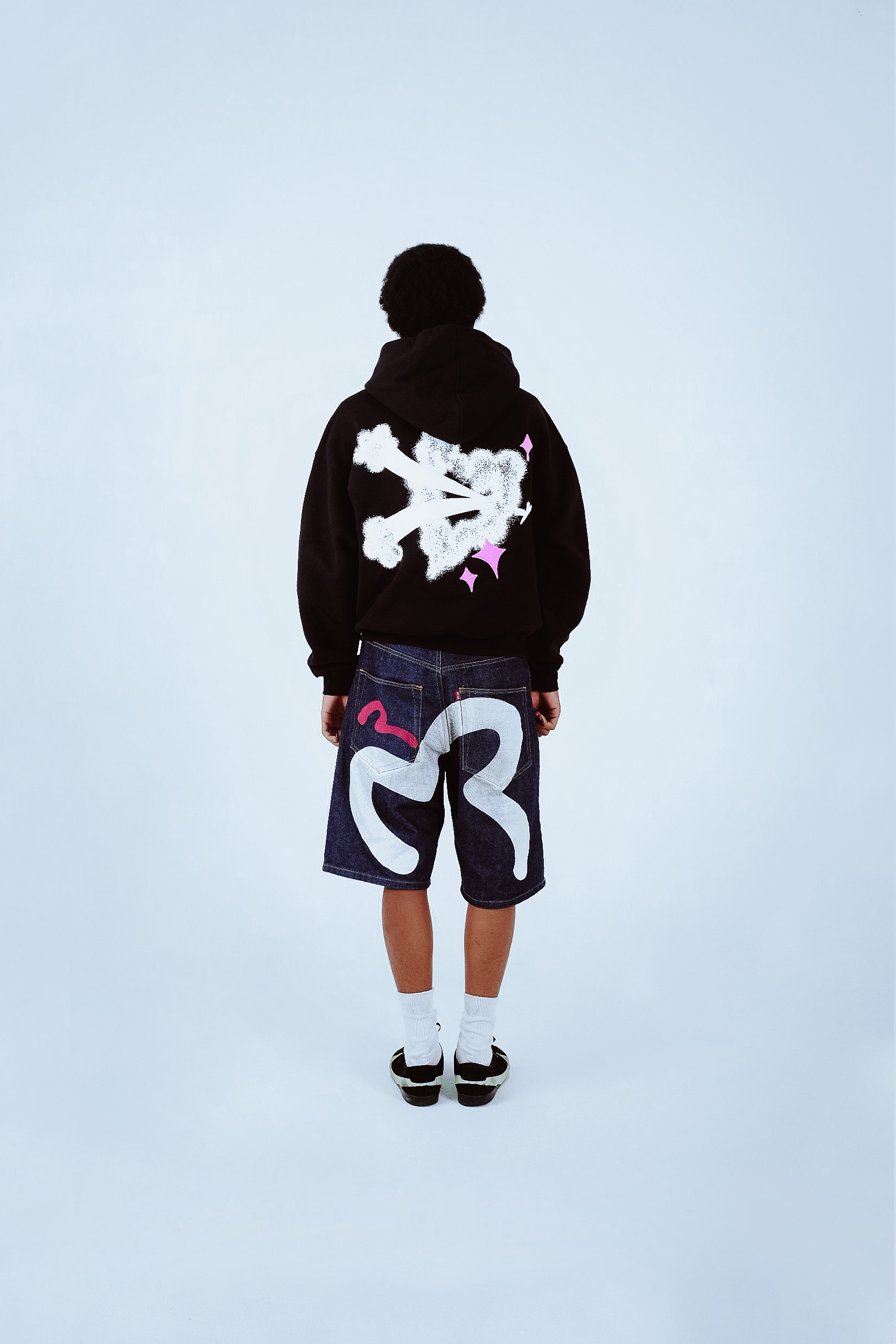 chambre de la vain - Boxy Zip Hoodie Chambredelavain - CHMB Black