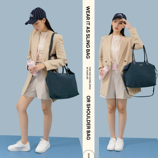 merché - Alice Large Totebag green label merché