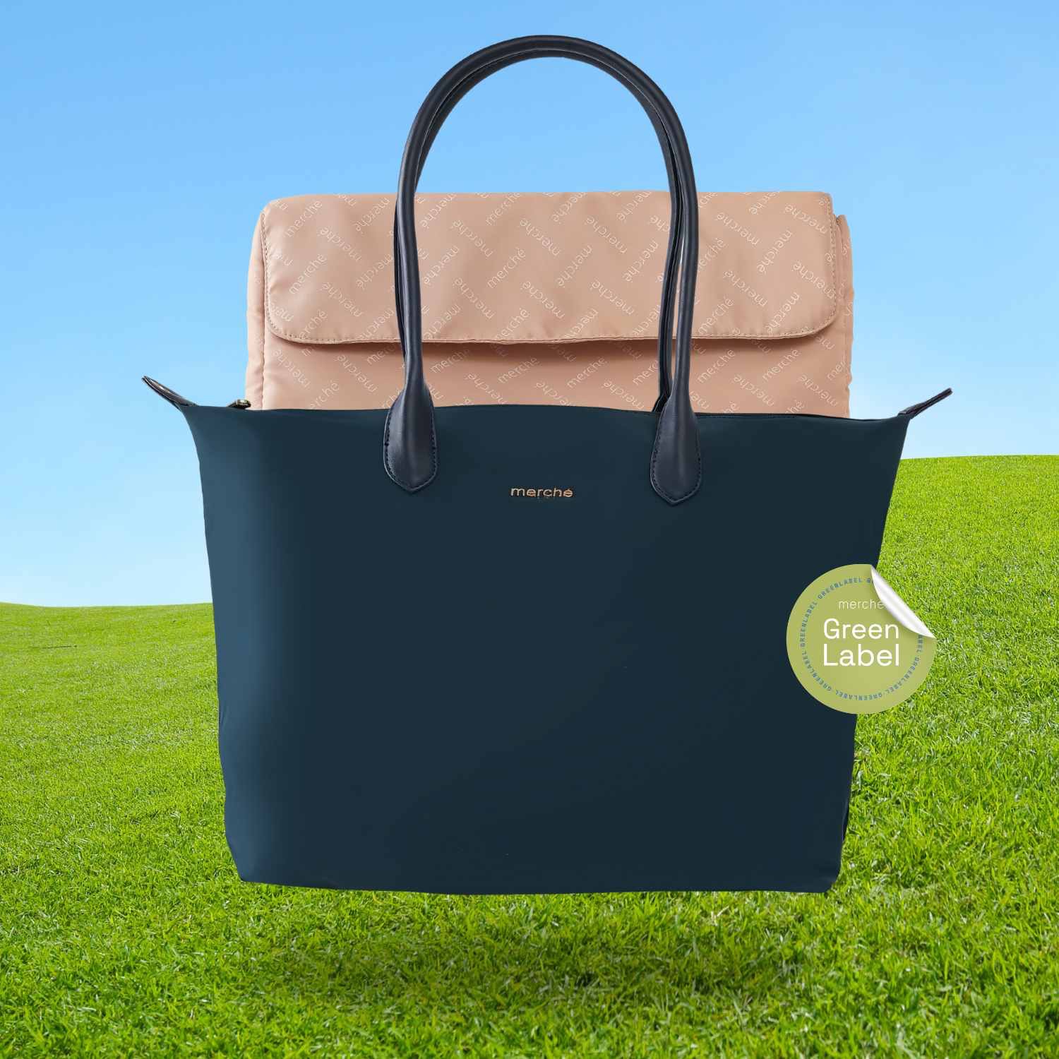 merché - Alice Large Totebag green label merché
