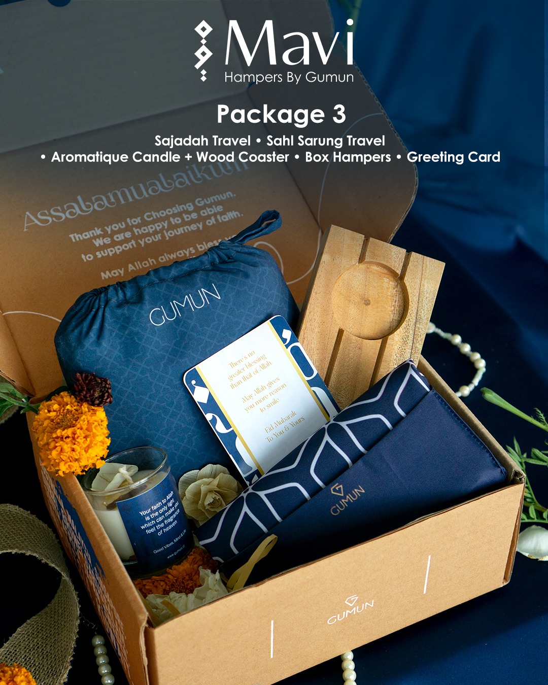 Gumun Active Muslim Stuff - Hampers Mavi Package 3