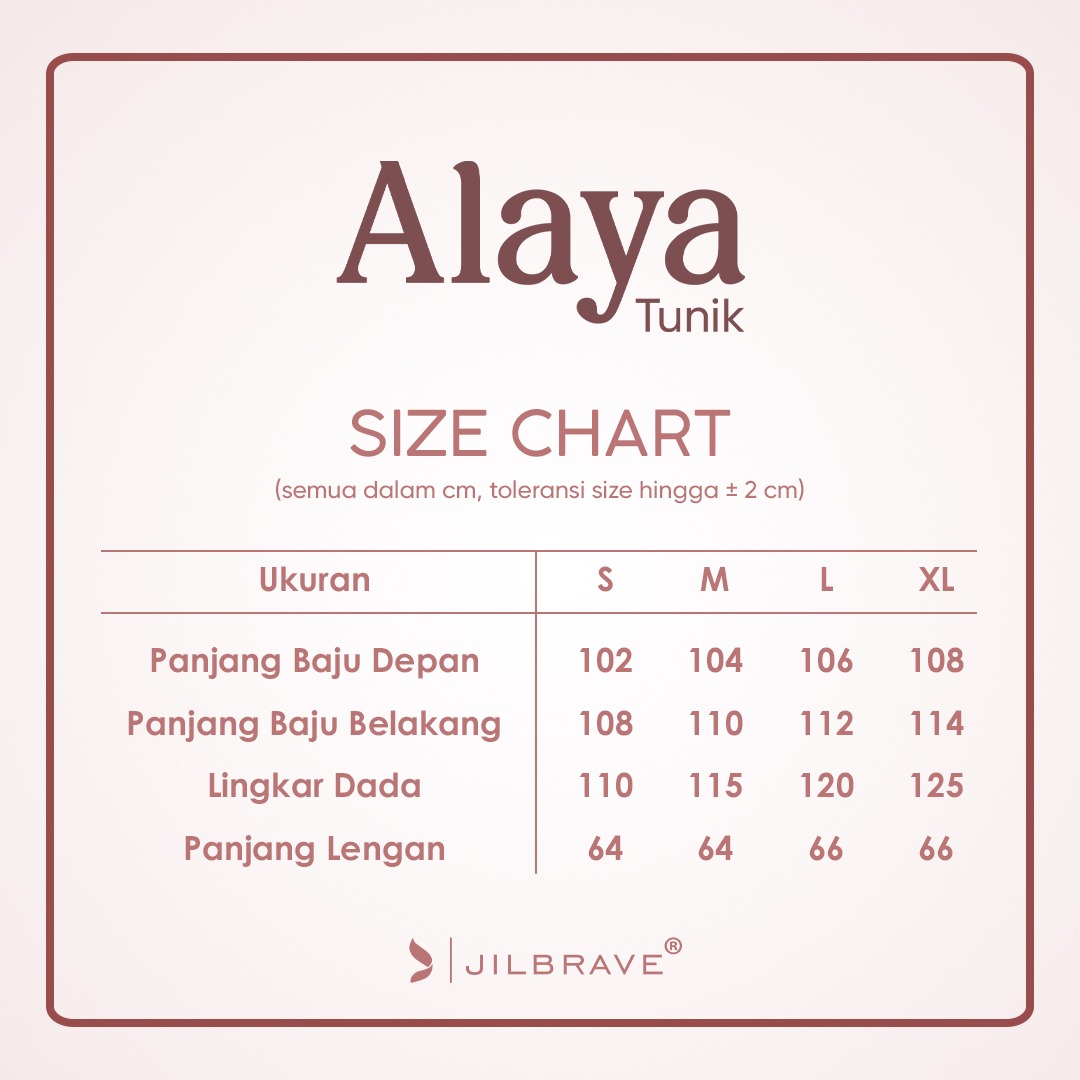 Jilbrave Official Store - Alaya Tunik Mocha
