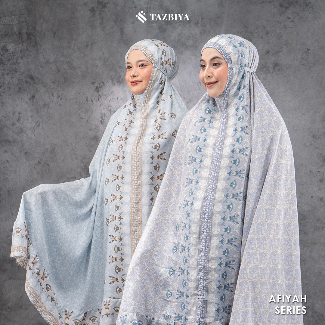 Mukena Tazbiya - MUKENA TAZBIYA X KEMISO SAJADAH RAYON AFIYAH SERIES ...