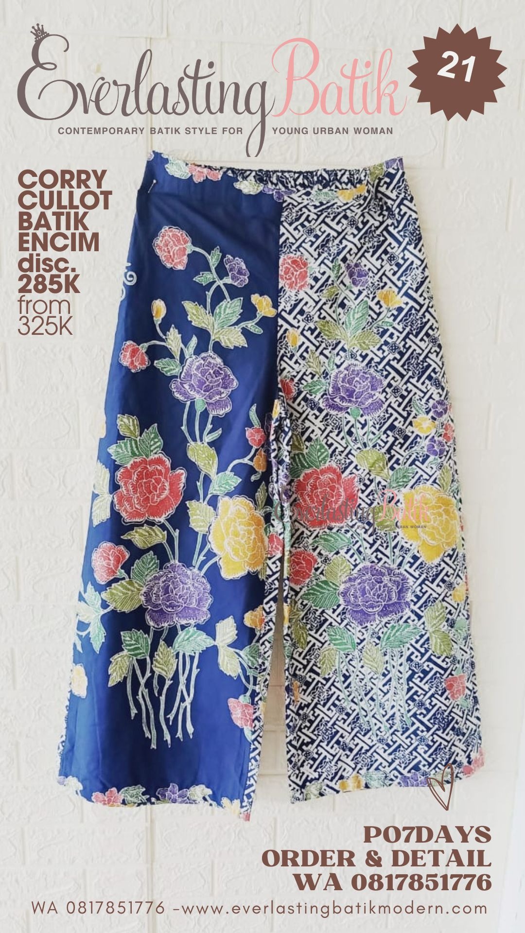 EverlastingBatikModern.com - C21 CORRY CULLOT ENCIM BATIK - BLUE