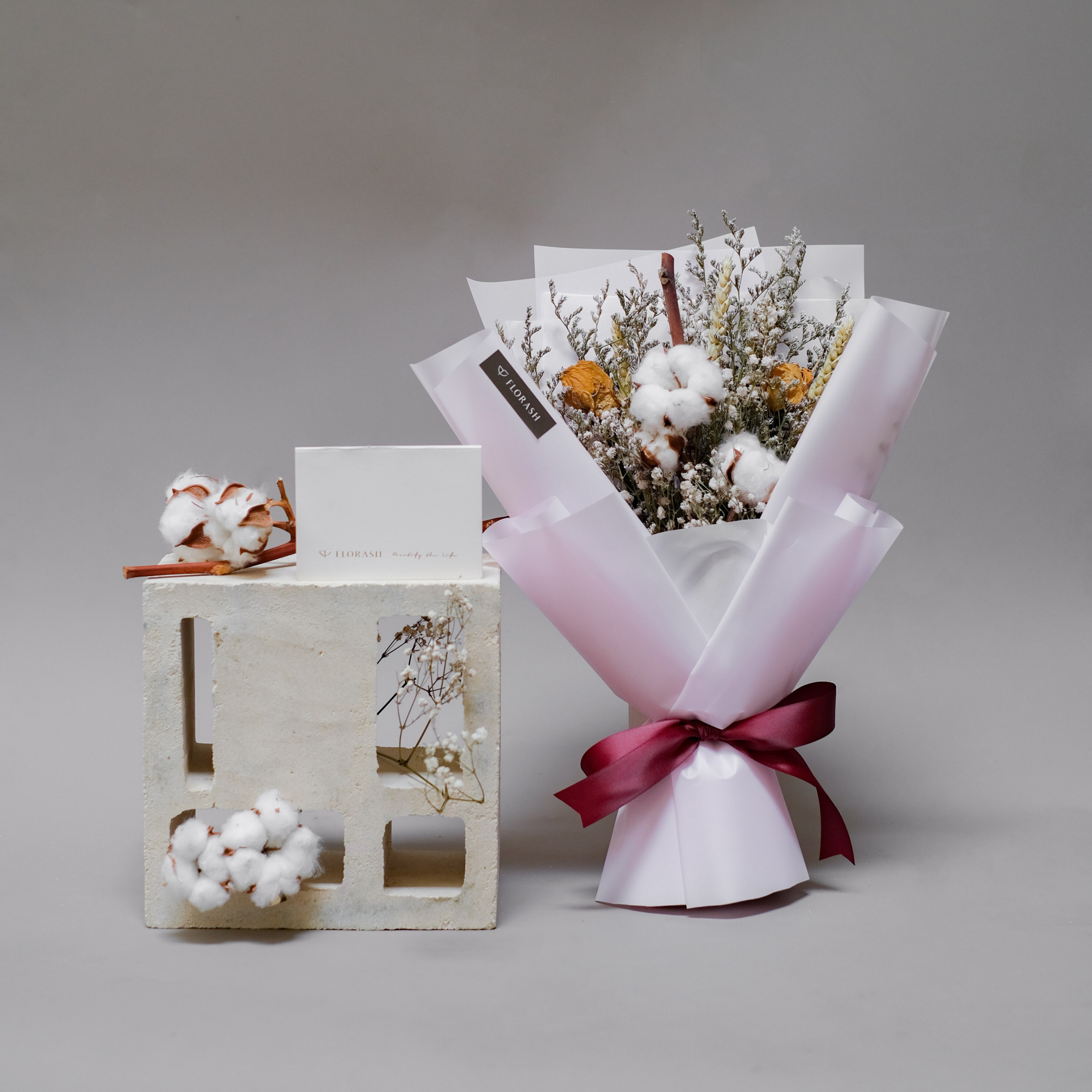Cotton Nara HB Small Pink - Florash - Florist Bandung - Same Day Delivery