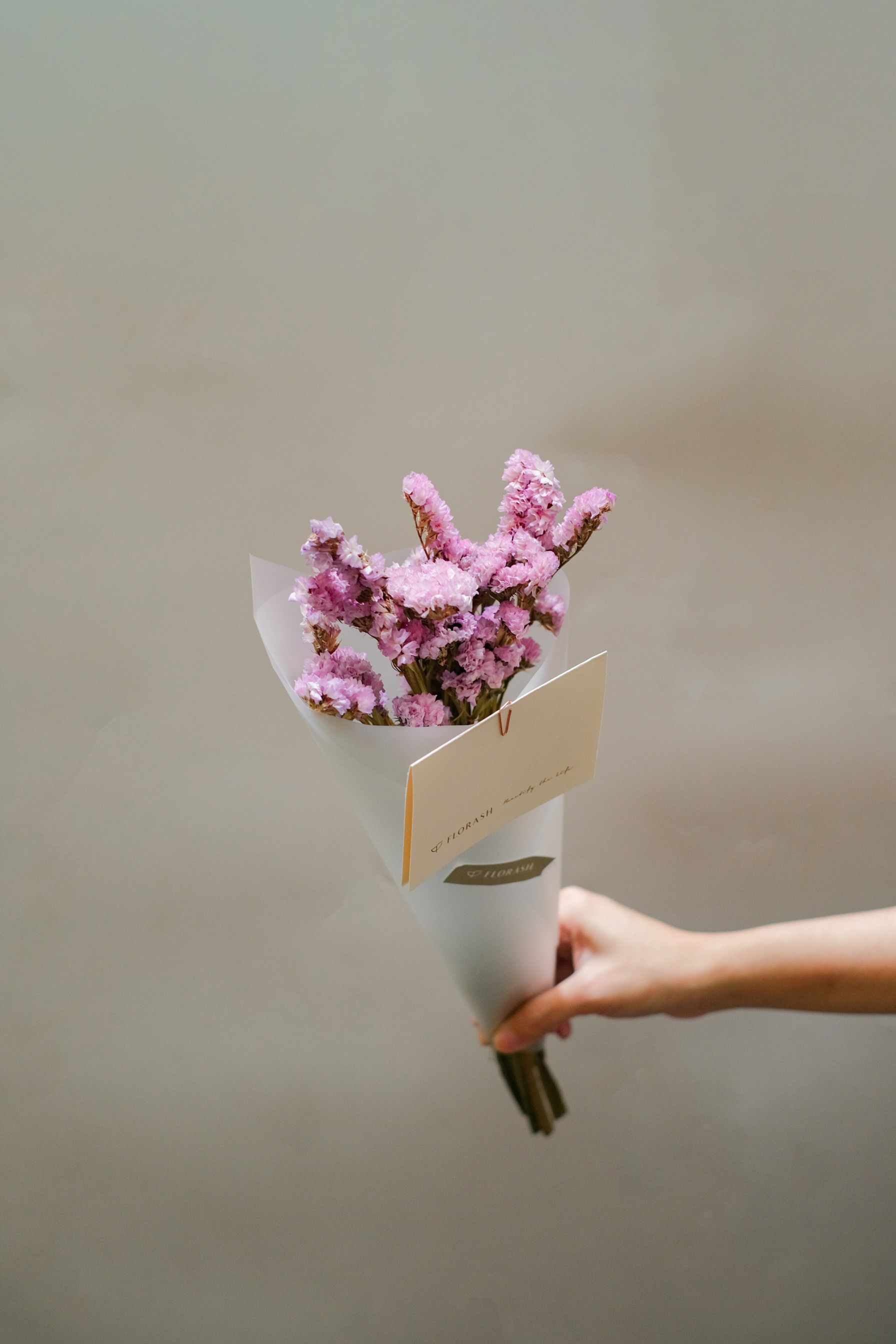 Florash - Florist Bandung - Same Day Delivery - Statice Bunch Pink