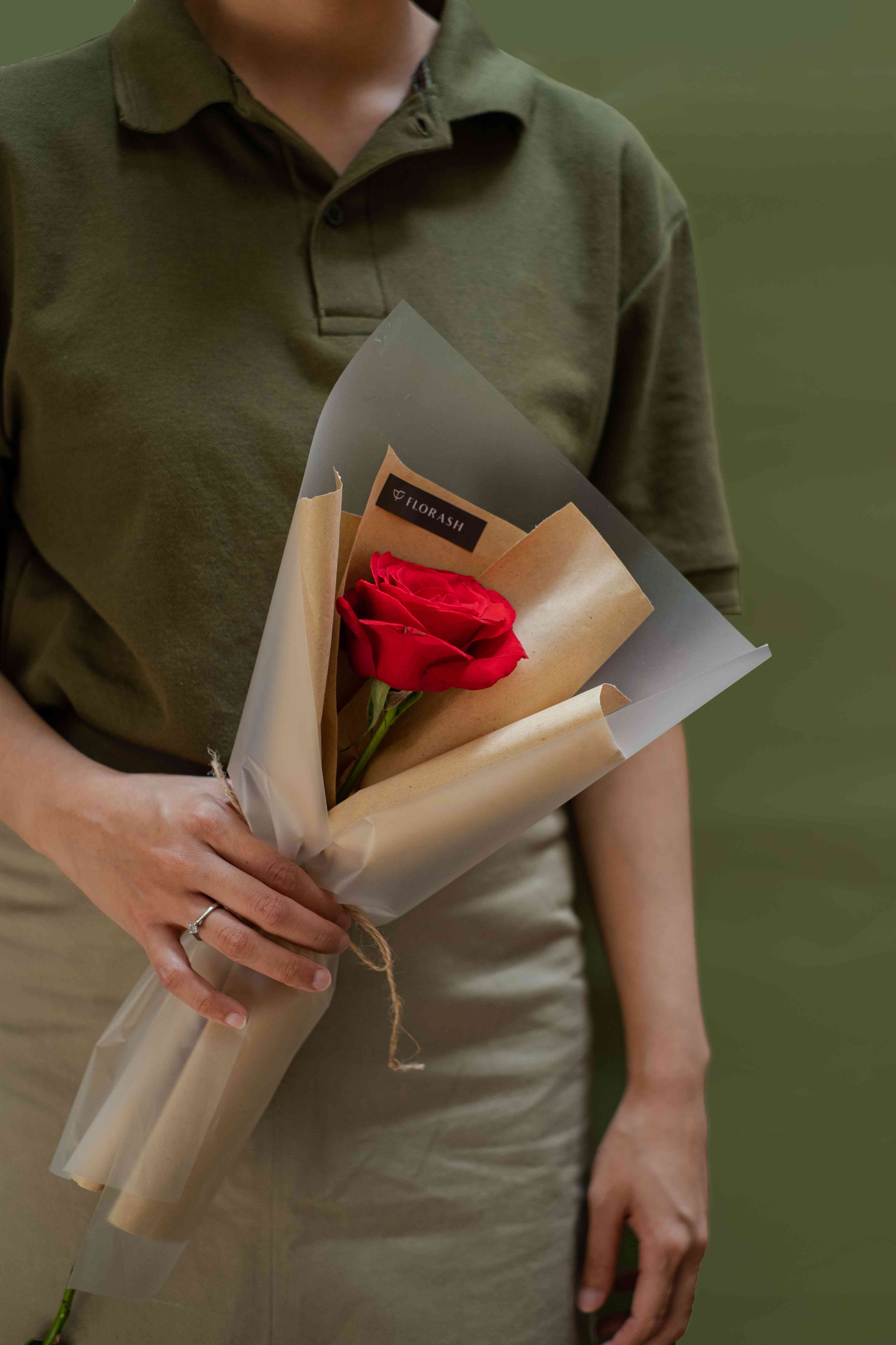 Florash - Florist Bandung - Same Day Delivery - Single Rose HB Small