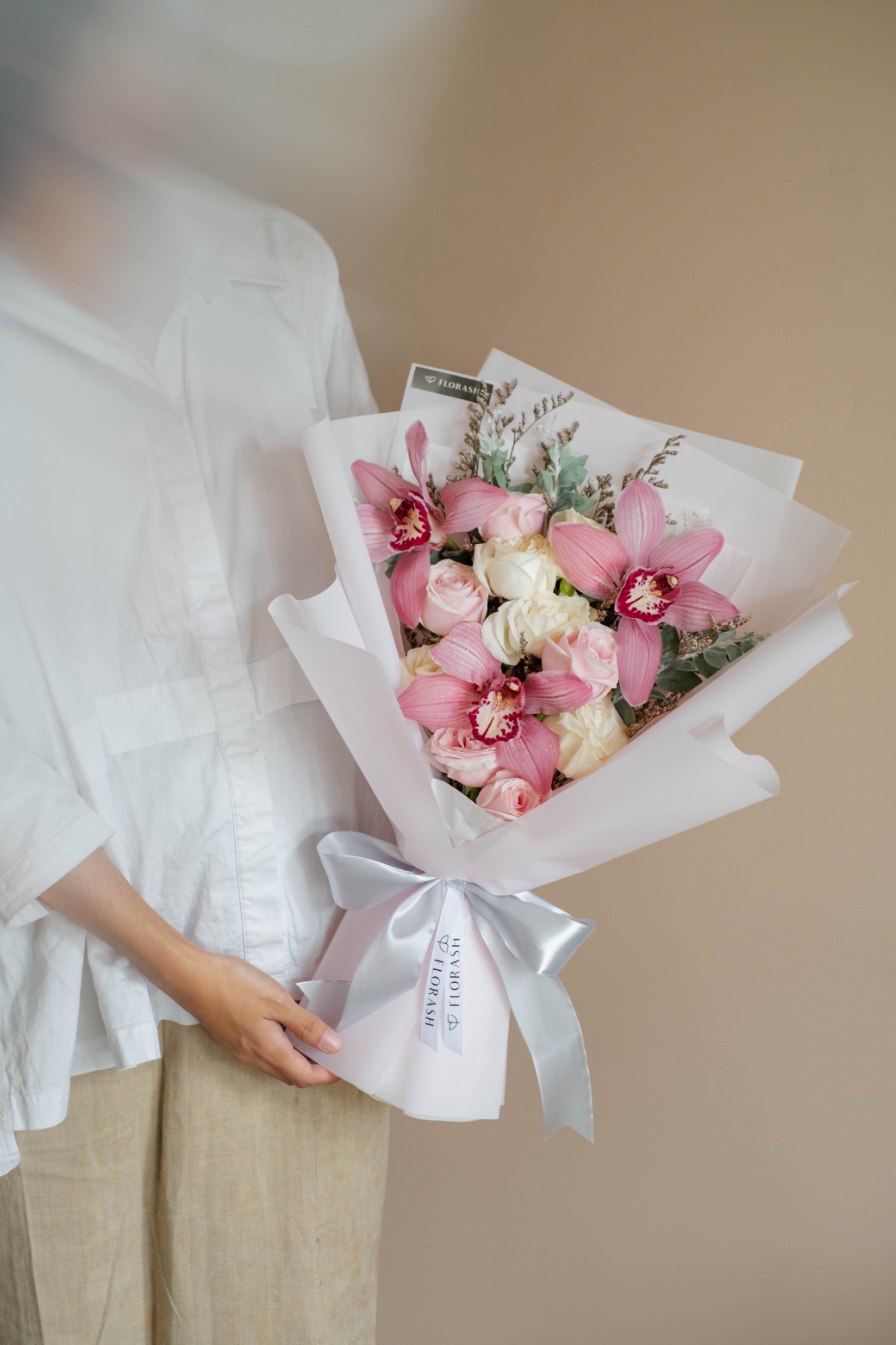 Florash - Florist Bandung - Same Day Delivery - Cymbi Rose HBK Medium Pink