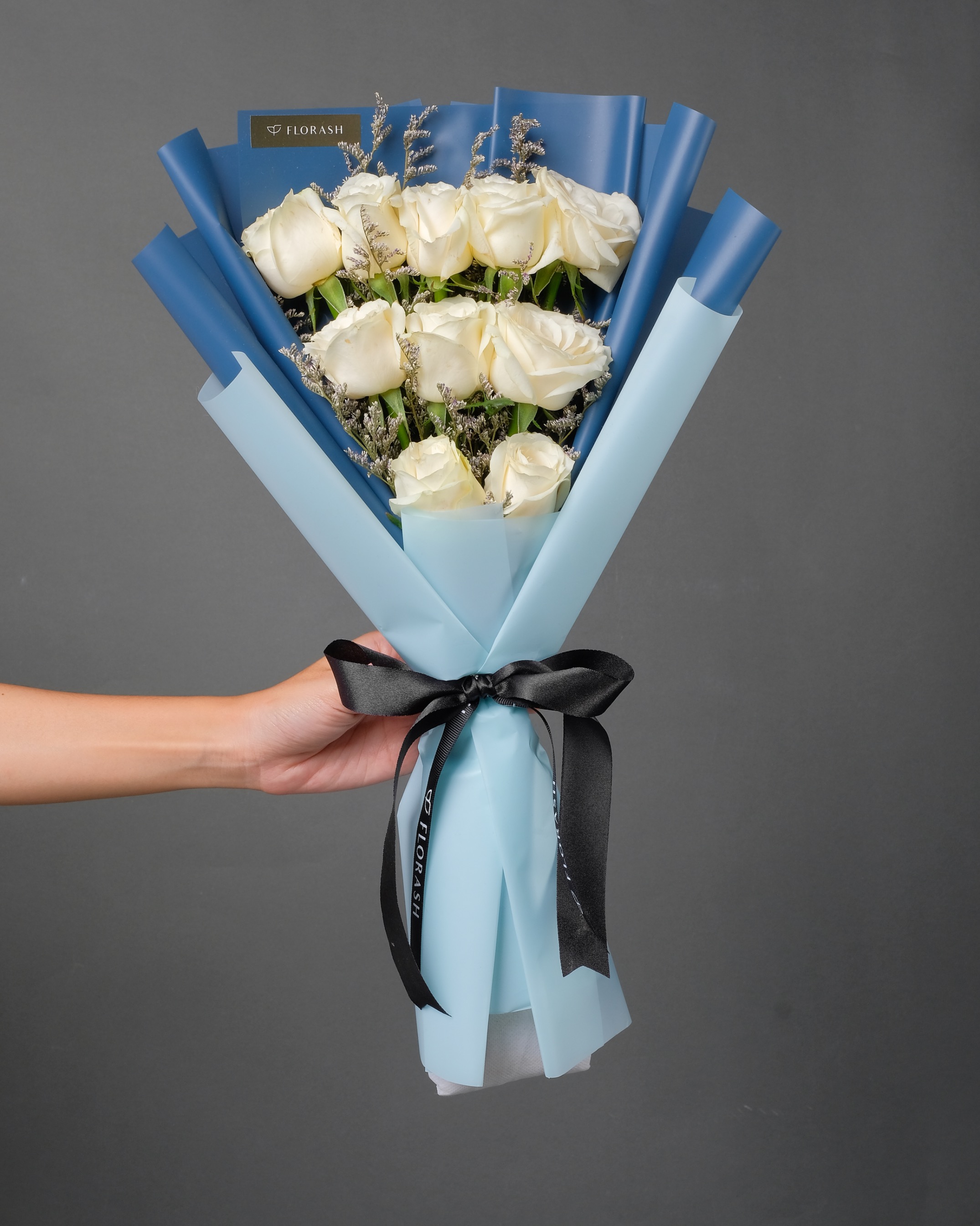Florash - Florist Bandung - Same Day Delivery - Rose HB Medium Blue