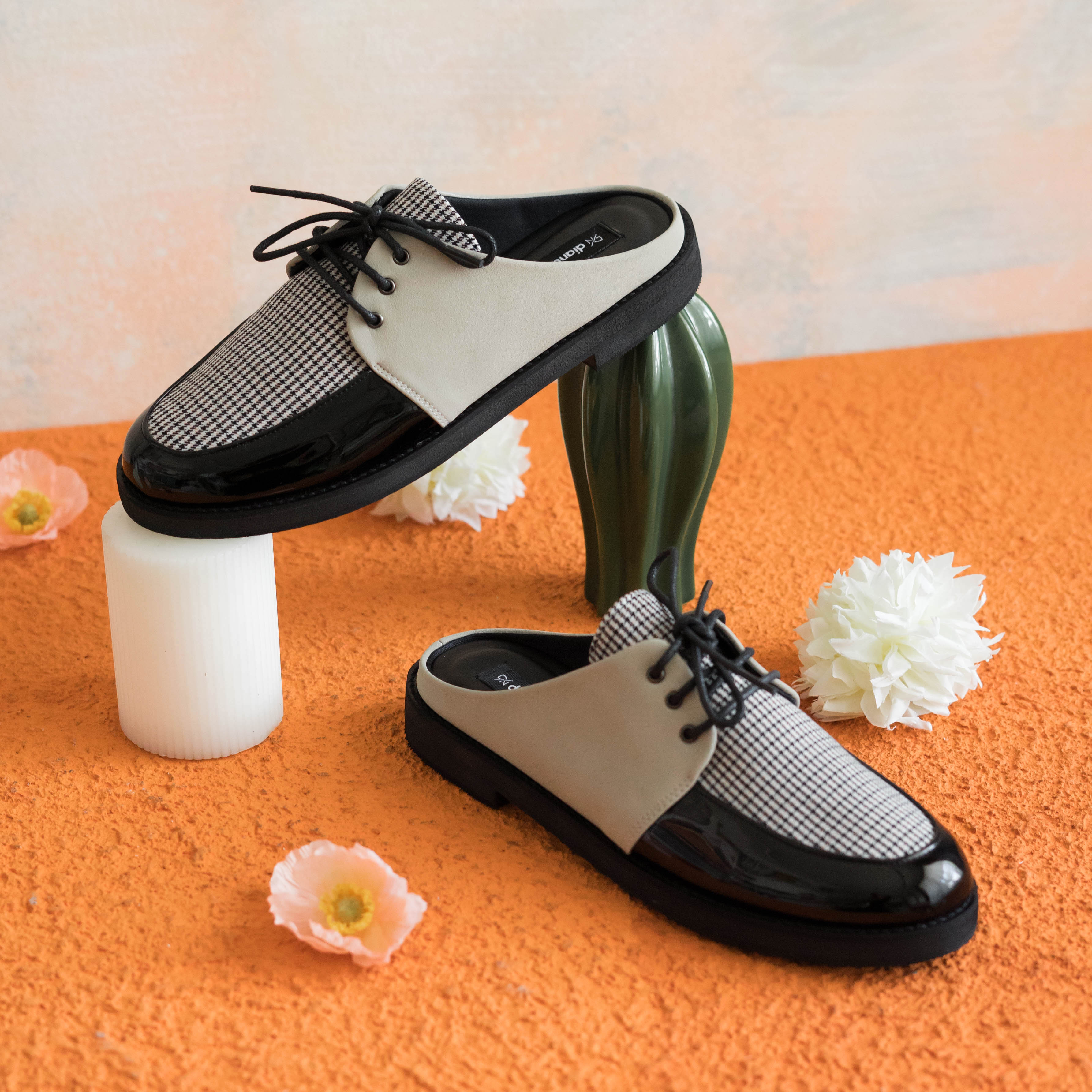 Dianable Official - Amara Stone Gray Oxford Shoes Dianable