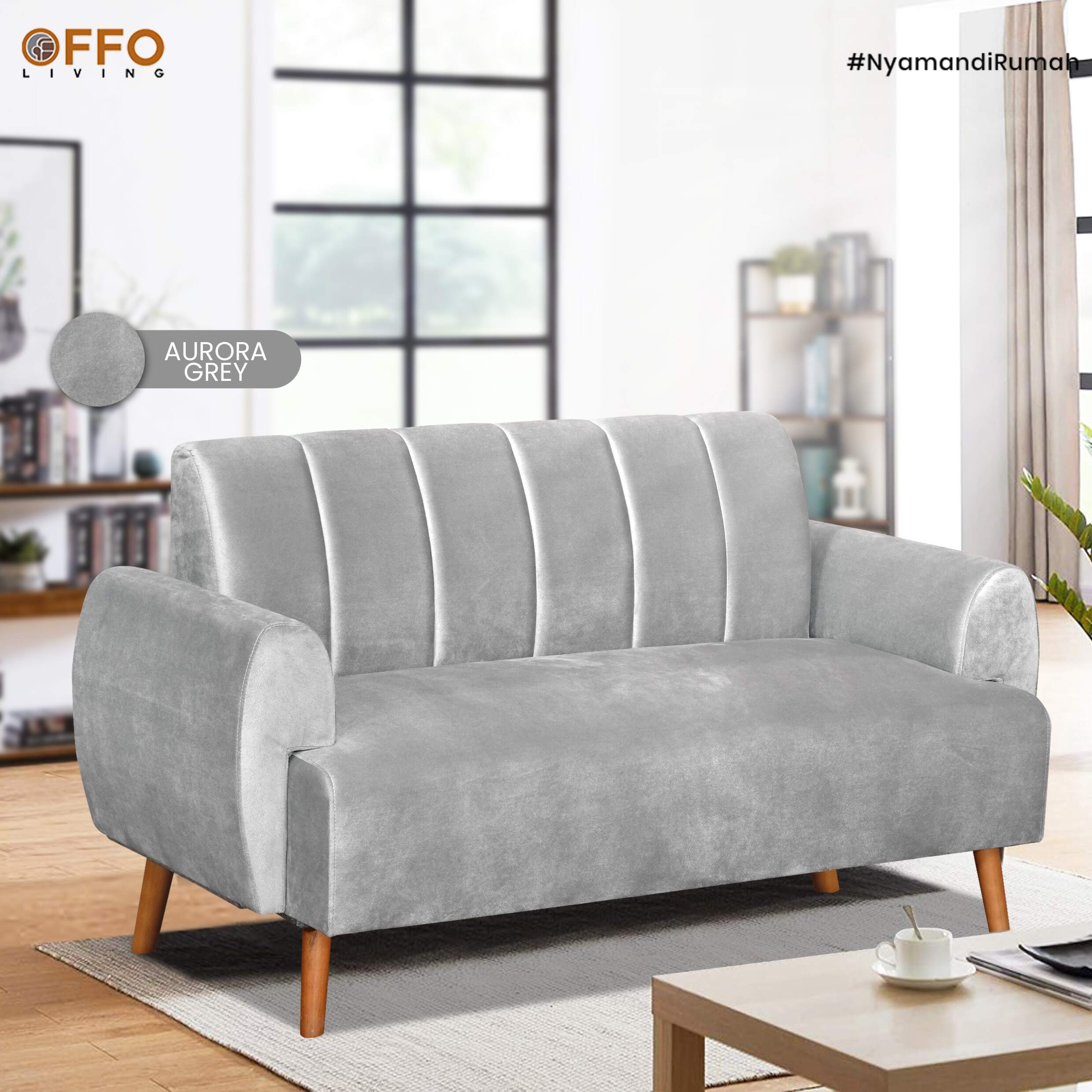 Toko Furniture Online & Offline Termurah se-Indonesia Gratis Perakitan - Sofa 2 Seater Jane ...