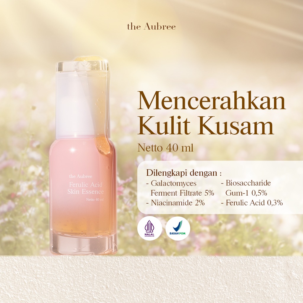 The Aubree Official - The Aubree Ferulic Acid Skin Essence 40ml Essence Pencerah Wajah