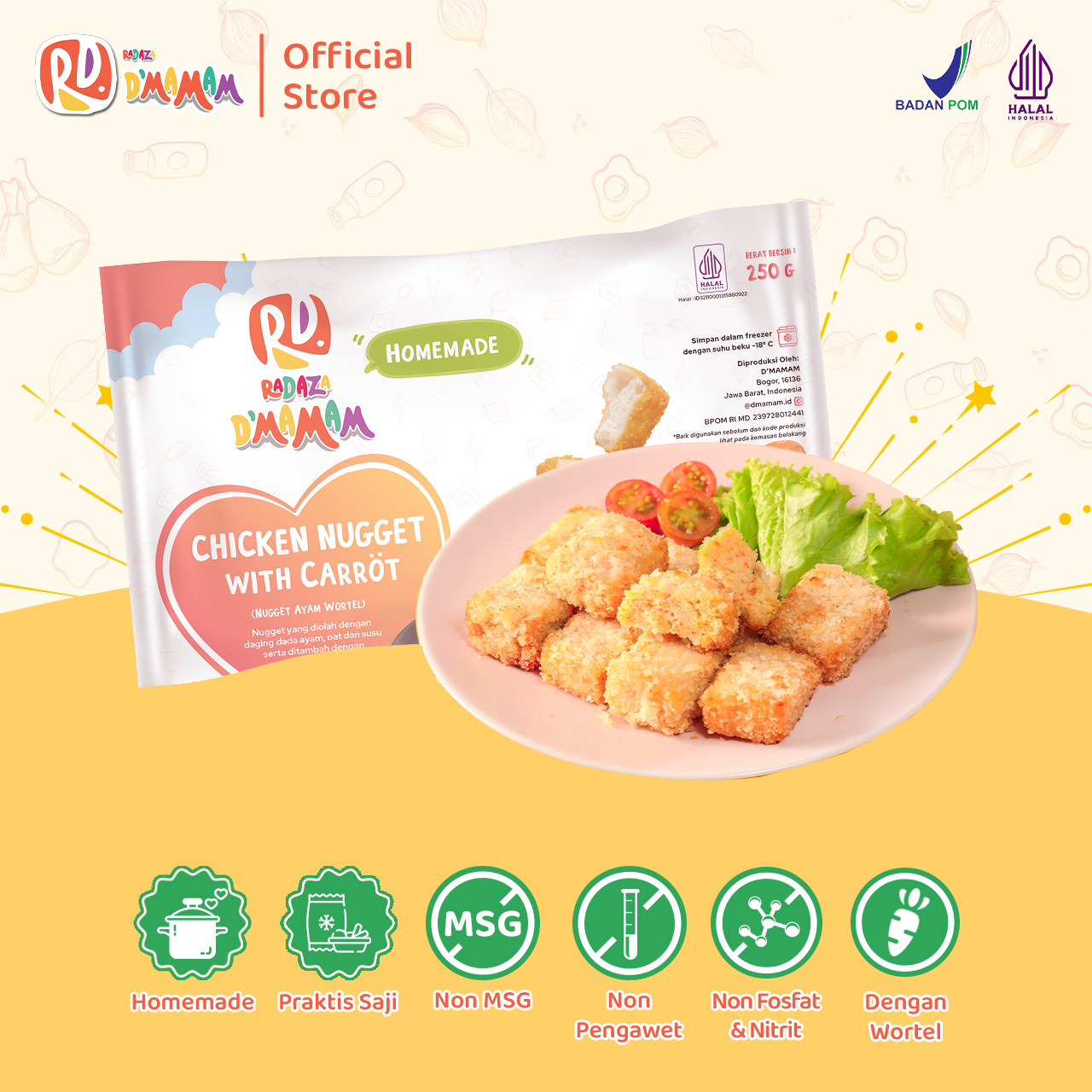 Homemade Nugget for Kids - Chicken Nugget With Carrot