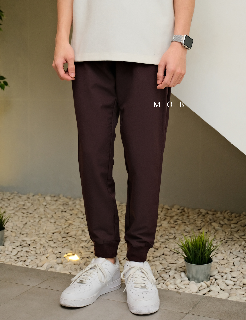 MOB - ONJP09003 StretchTech Water-Repellent Jogger Pants Maroon
