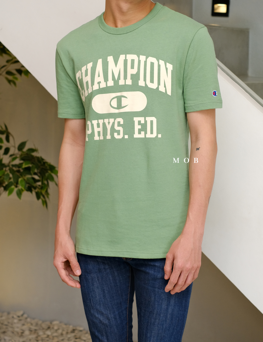 MOB - CHMPSST2016A Heritage Phys Ed SS Tee Mint Green