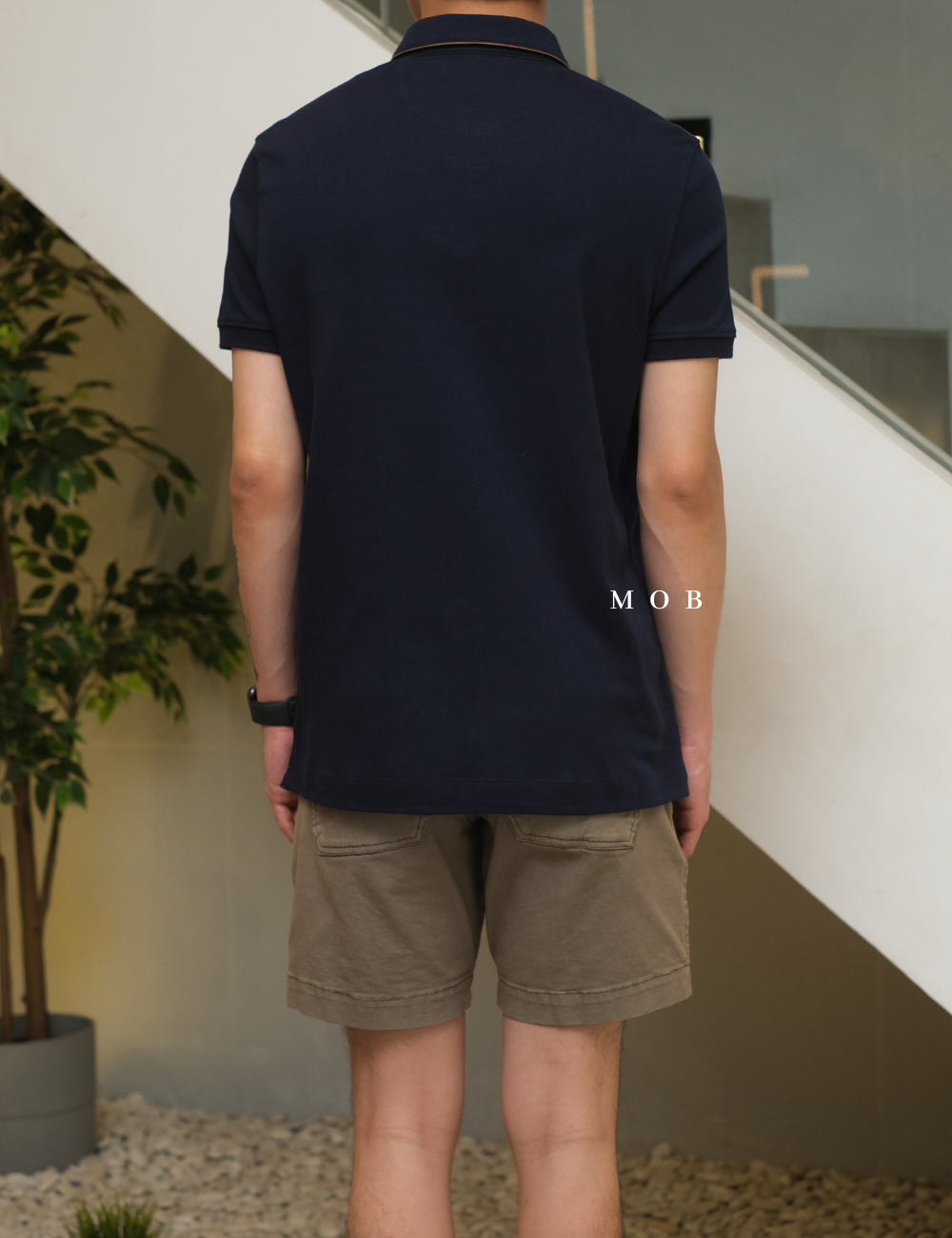 MOB - ARKPSS01002 Gentle Polo Shirt Deep Navy