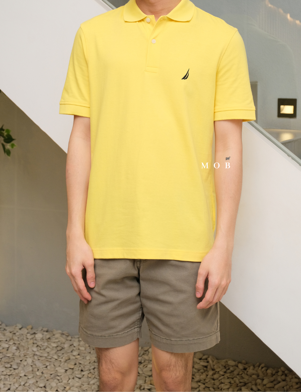 MOB - NTPS06005 Basic Soft Cotton Polo Yellow