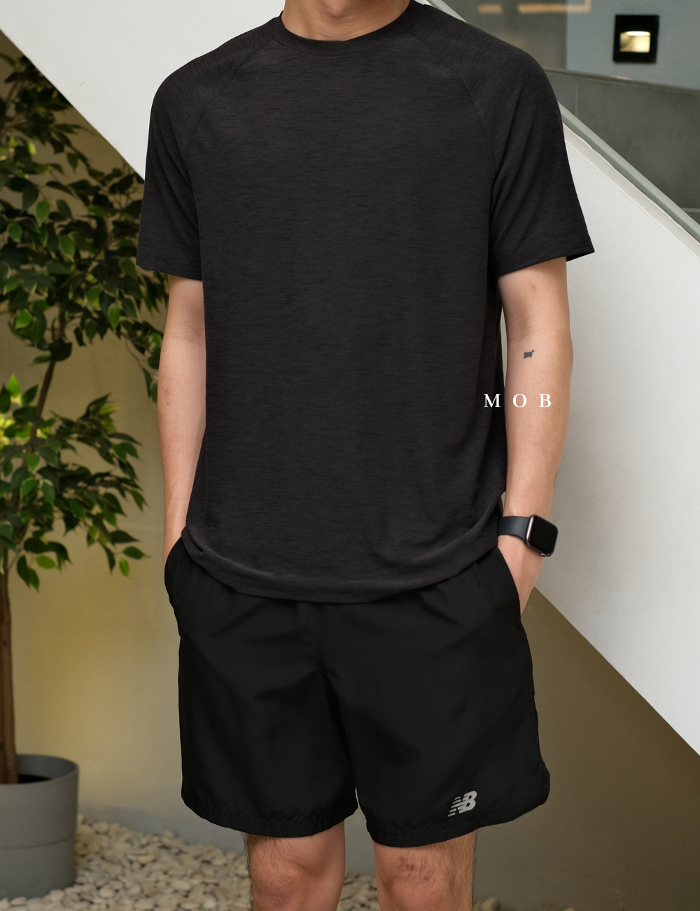 MOB - GPSST14021B All Day Dark Grey Misty SS Tee