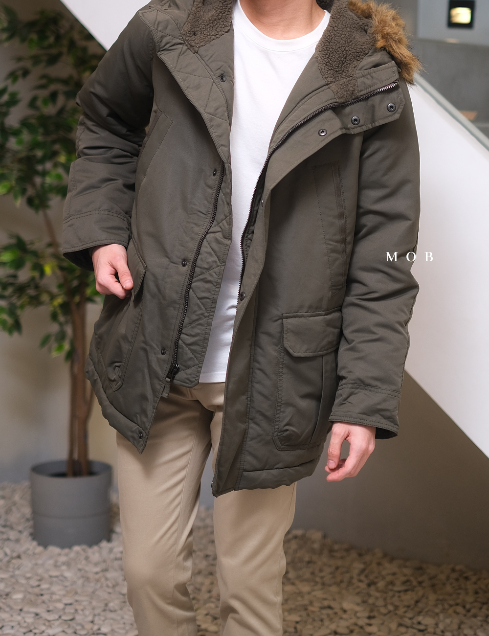 MOB - GPJ2004 Cold Control Max Fur Parka Jacket Russian Green
