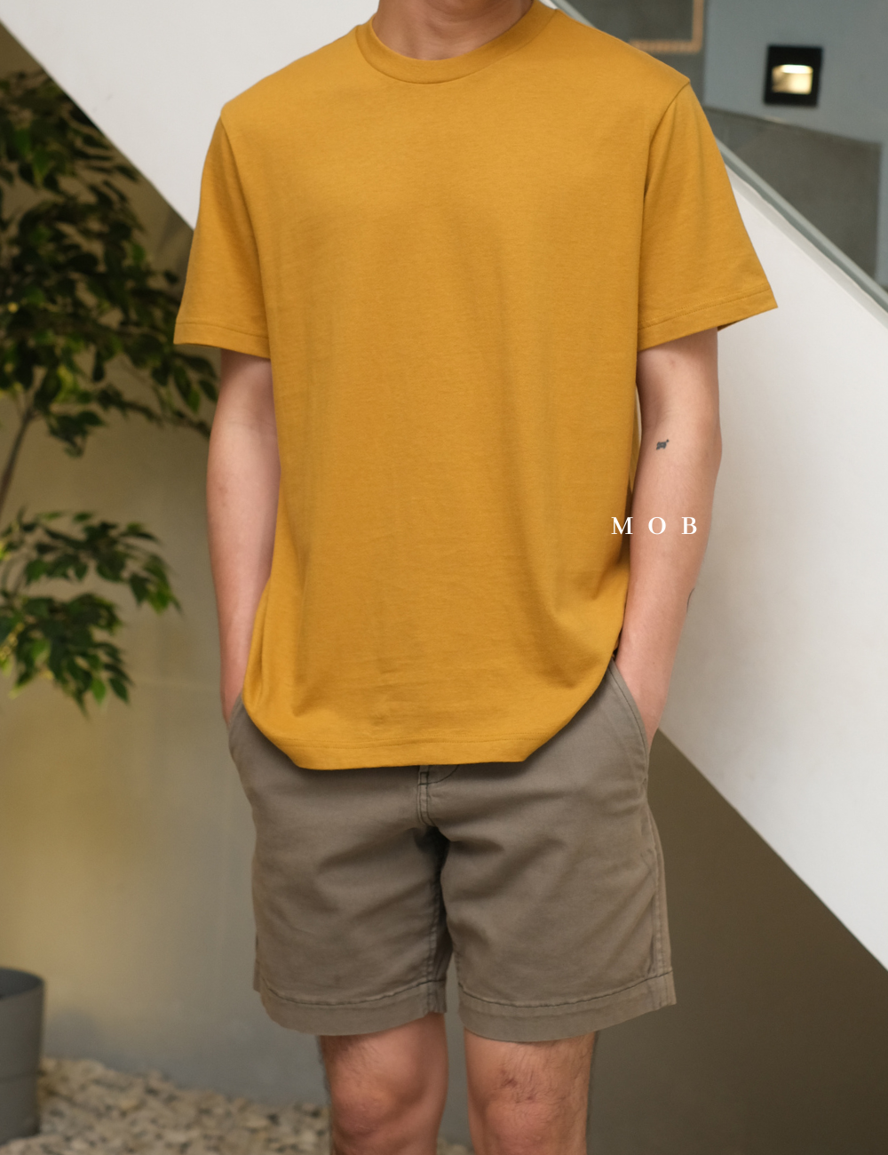 MOB - GPSST1504D Basic SS Tee Mustard