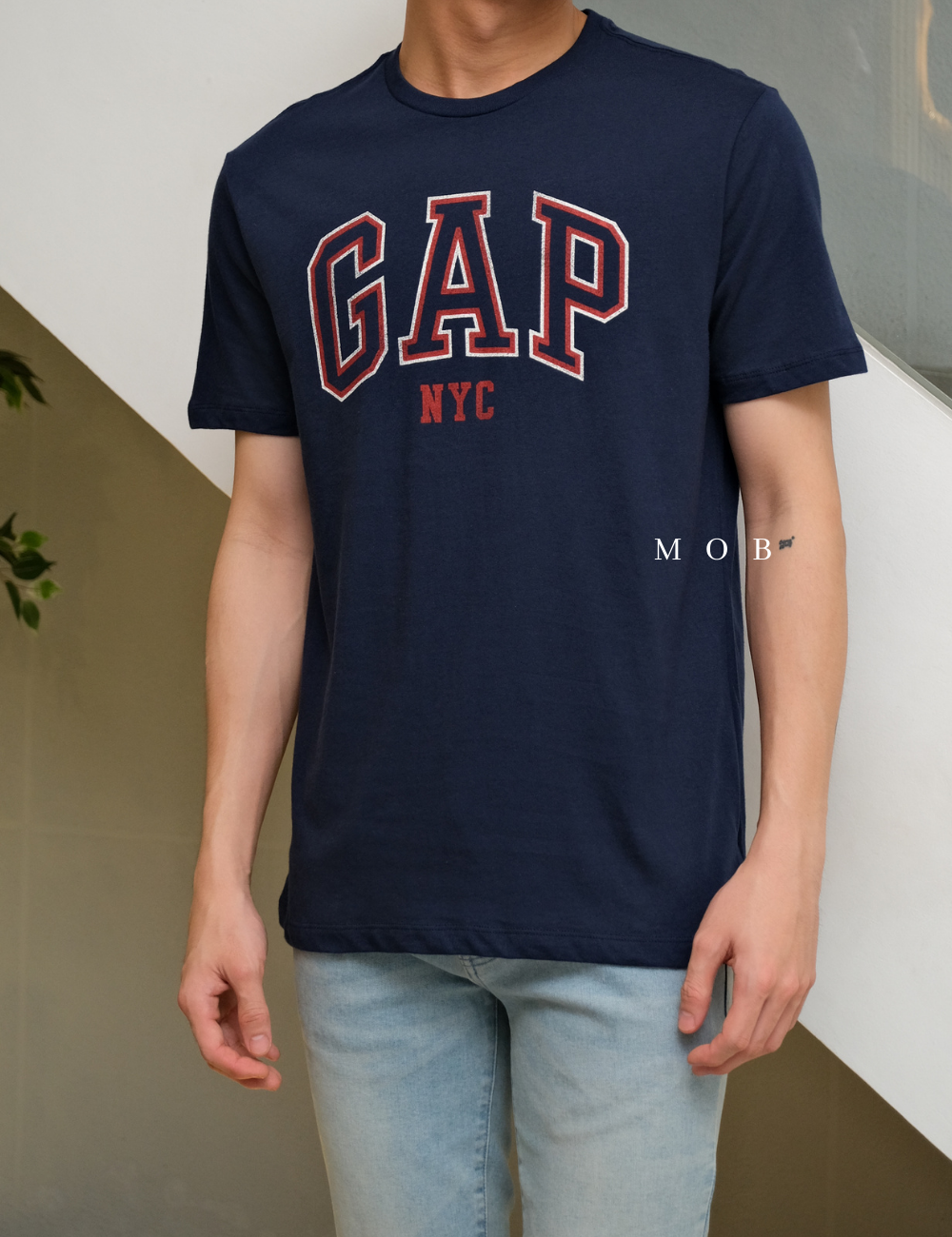 MOB - GPSST1204B GAP NYC Logo SS Tee Navy