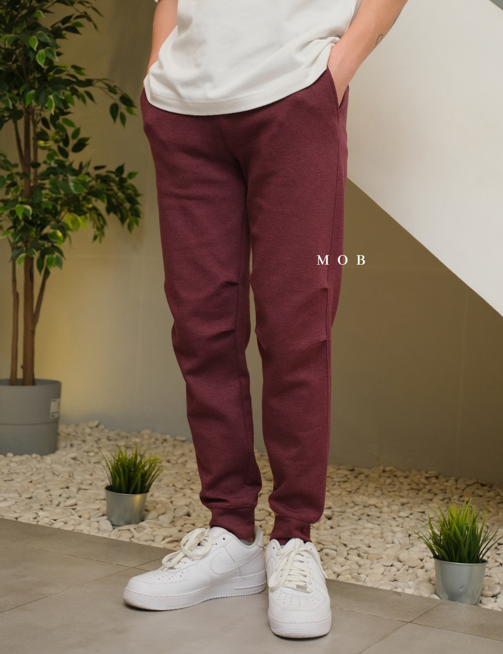 MOB - GPJP03003 [JOGGER] Performance Maroon (XS ONLY)