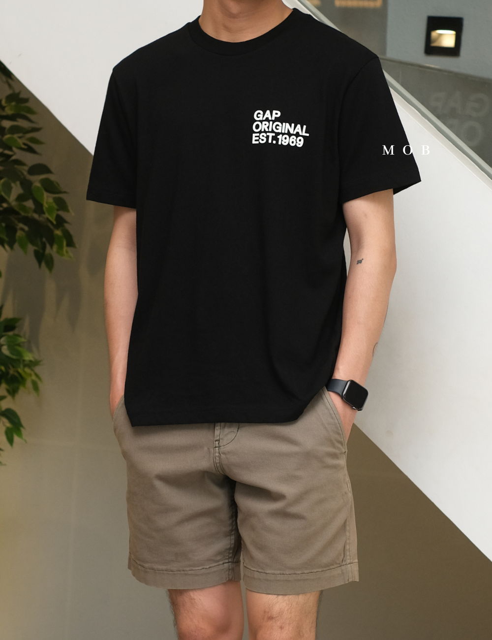 MOB - GPSST1604C Classic Est. 1969 SS Tee Black